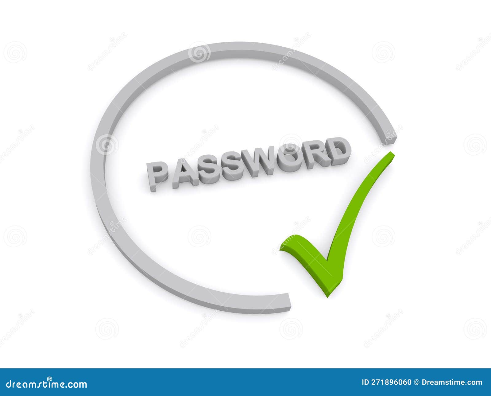 Password word on white stock illustration. Illustration of circle ...