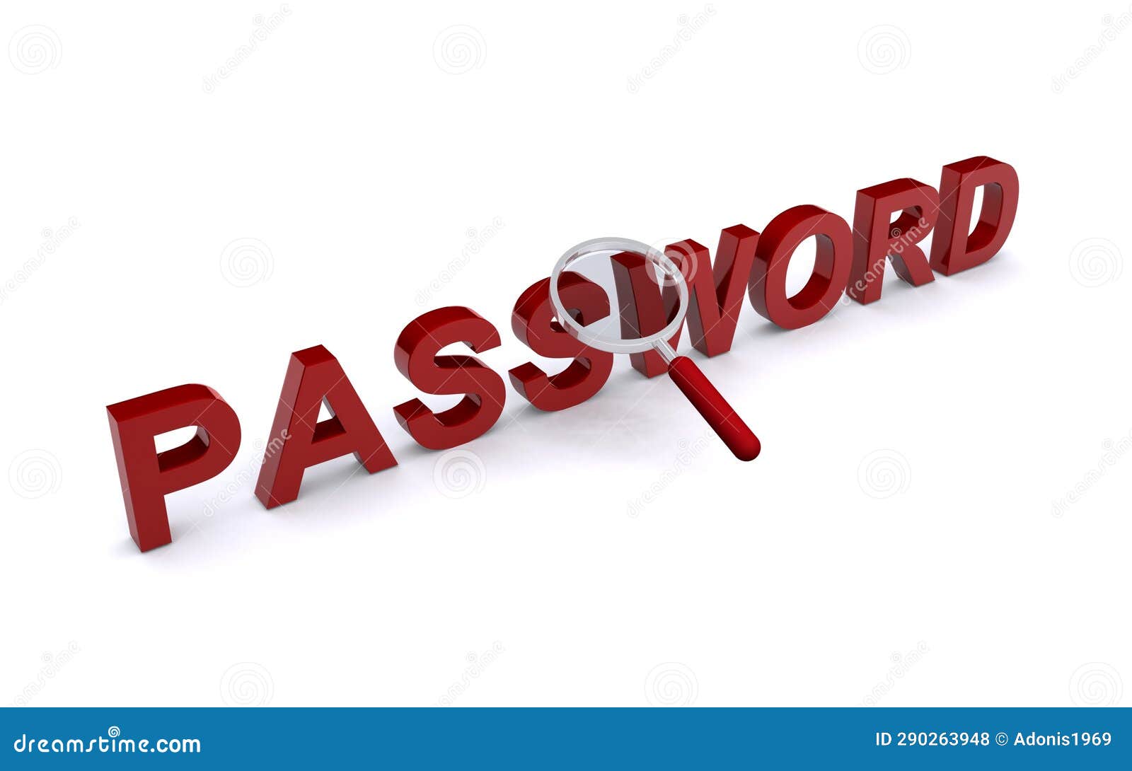 Password word on white stock illustration. Illustration of manager ...