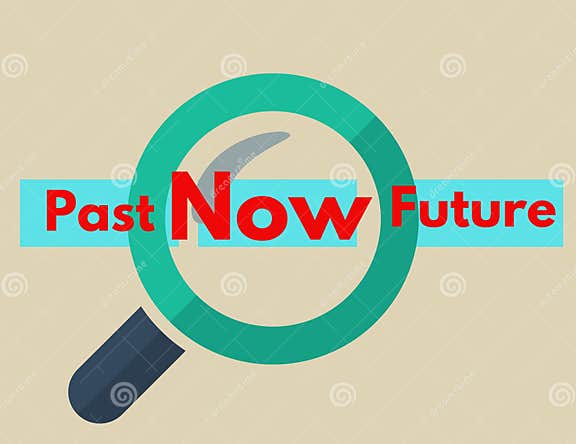 Past, Now and Future Poster Stock Illustration - Illustration of focus ...