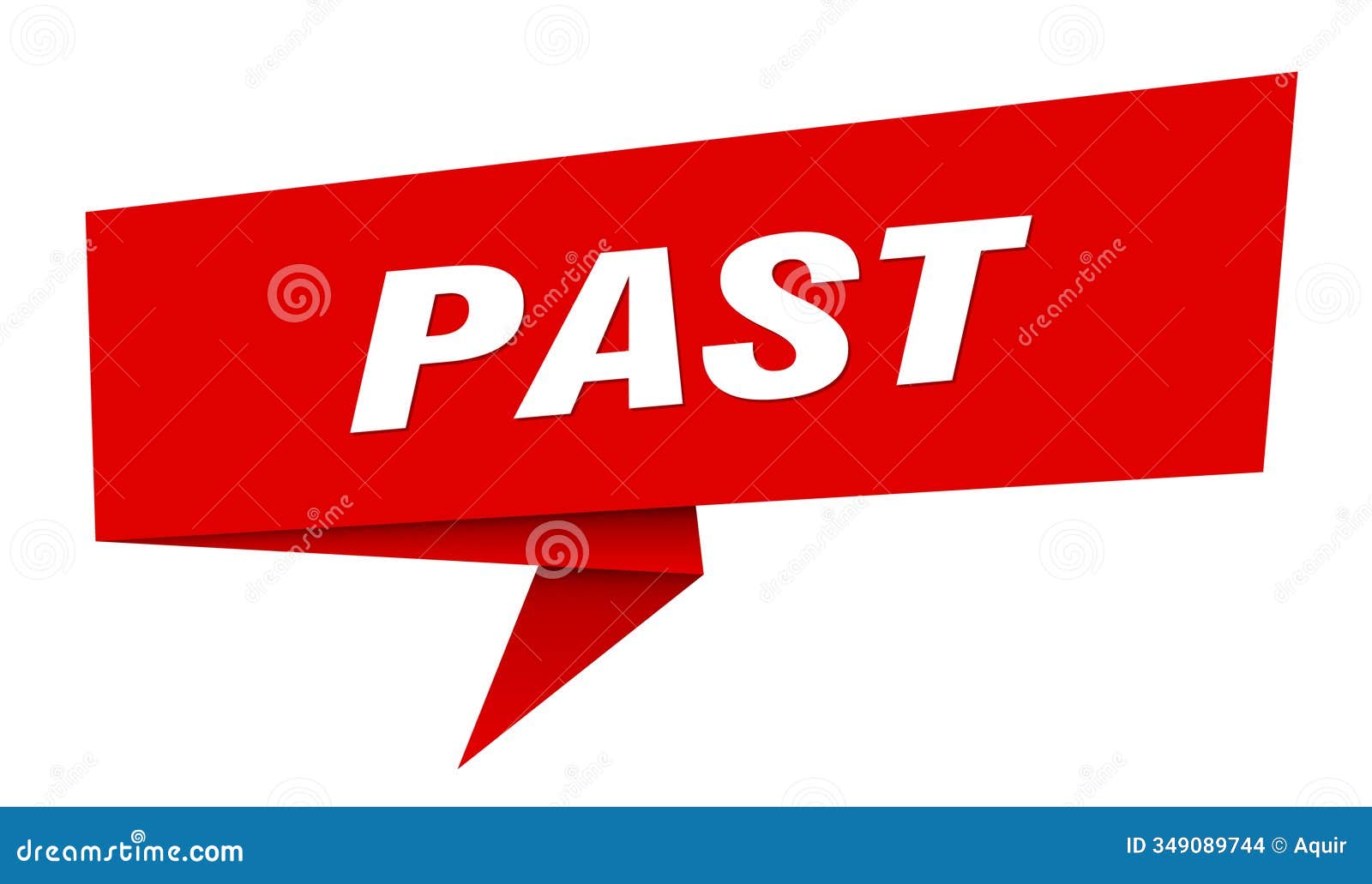 Past Banner. Past Speech Bubble, Label, Sticker, Sign Template Stock ...