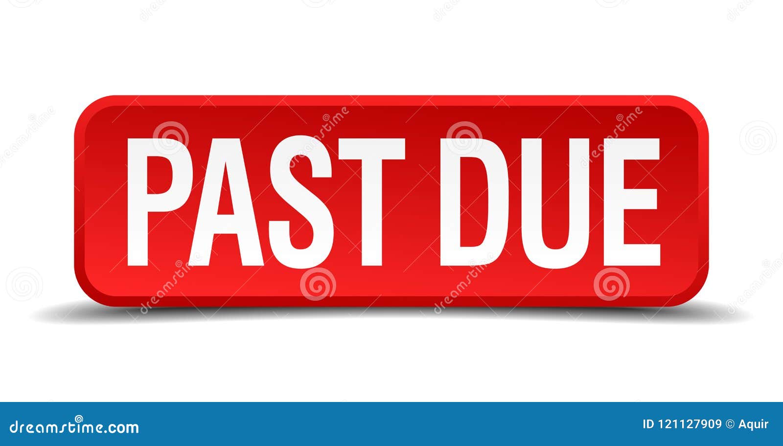 Past due button stock vector. Illustration of flat, icon - 121127909