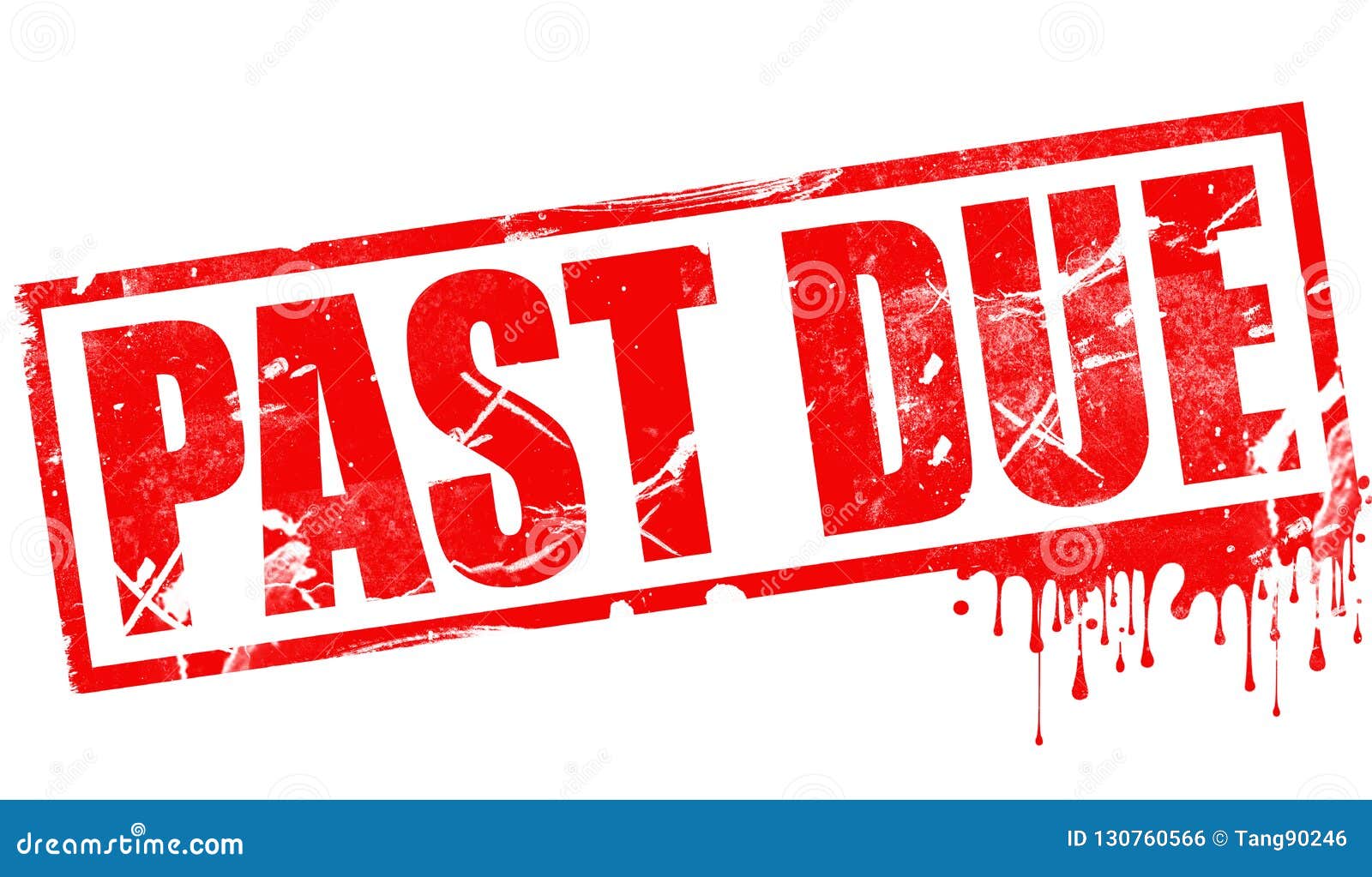 Past due in red ink stamp stock illustration. Illustration of seal ...