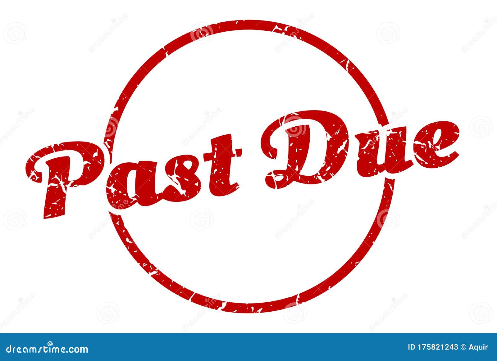 Past Due Sign. Past Due Round Vintage Stamp Stock Vector - Illustration ...