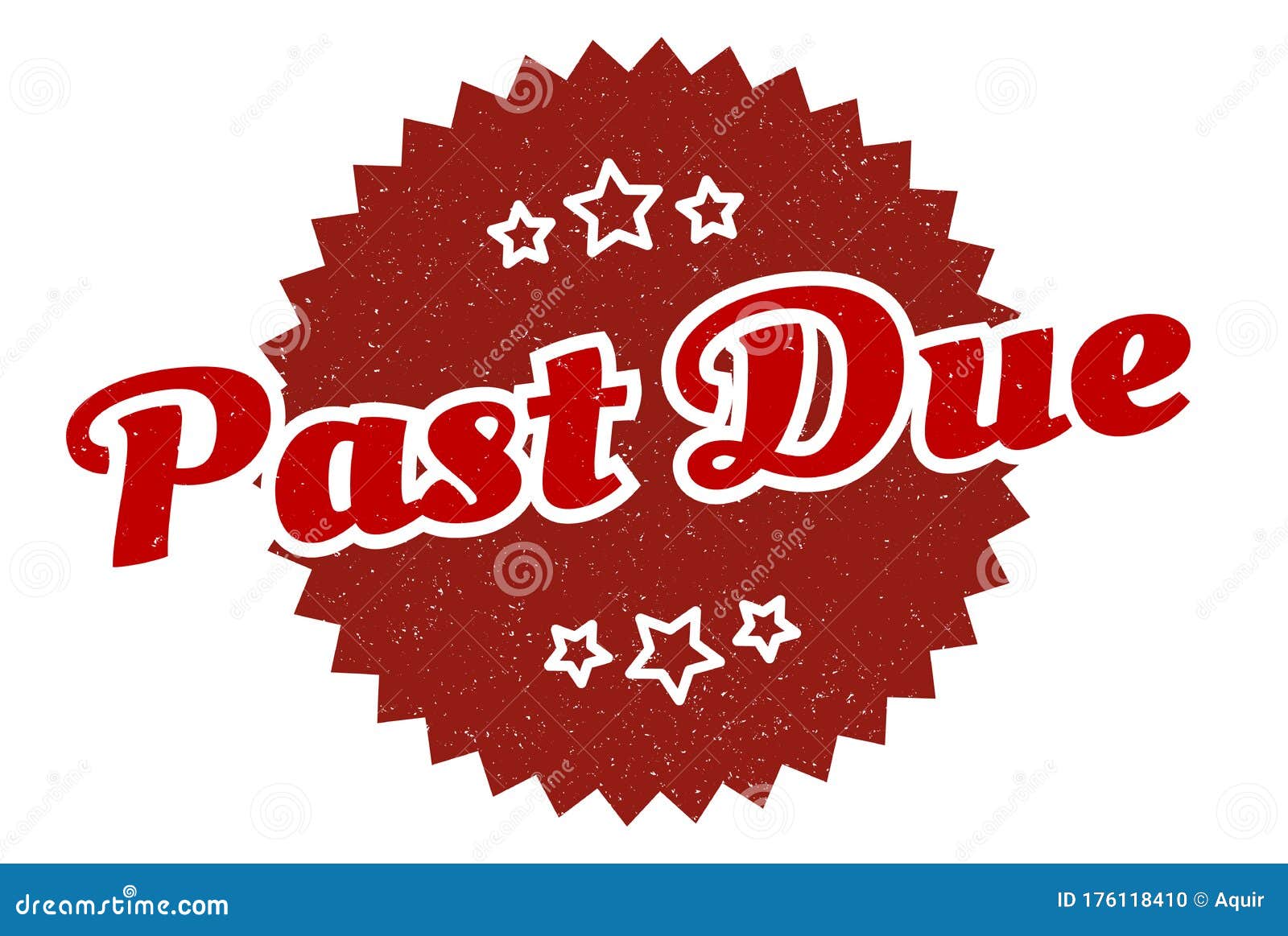 Past Due Sign. Past Due Vintage Retro Label Stock Vector - Illustration ...