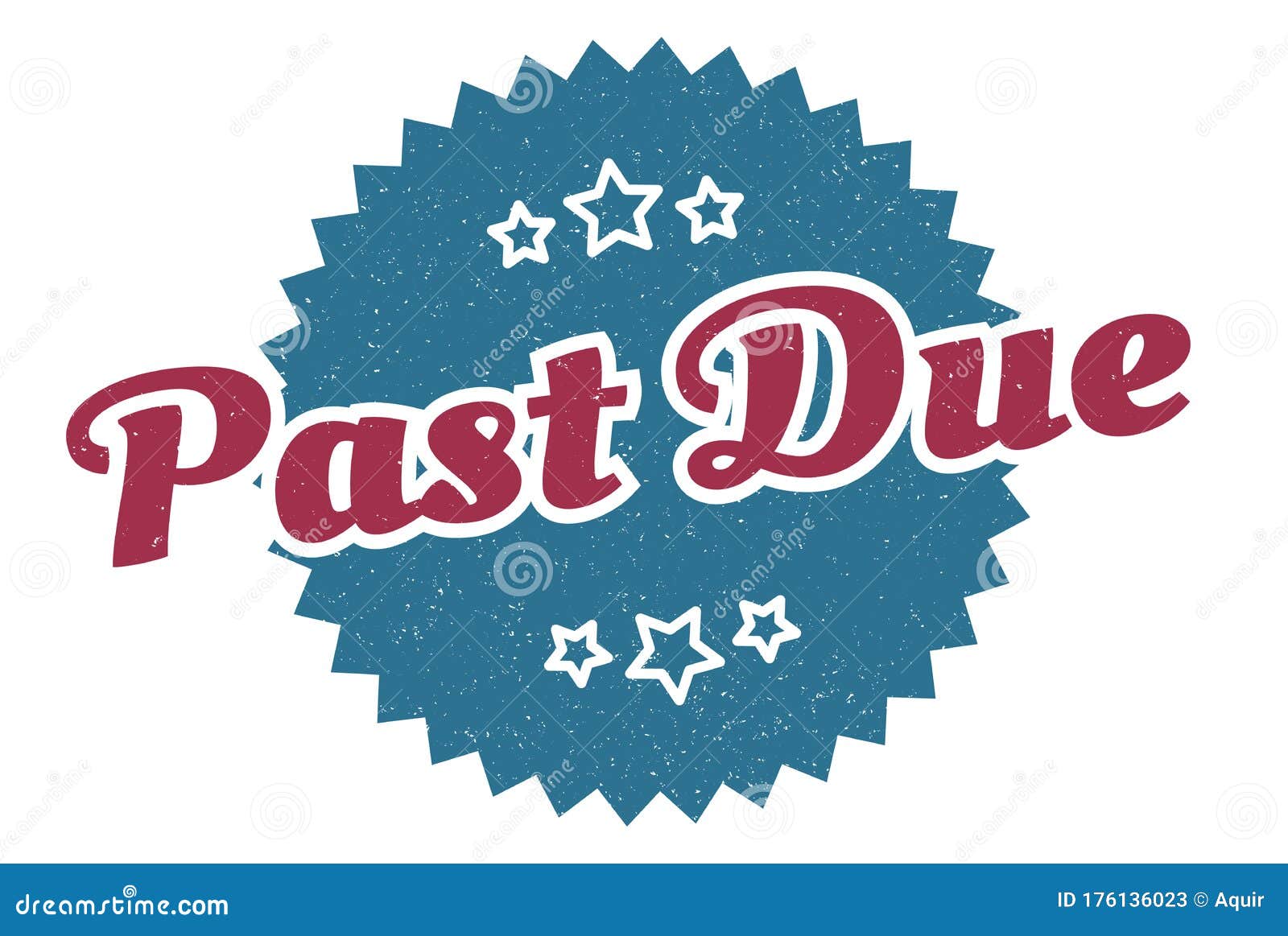 Past Due Sign. Past Due Vintage Retro Label Stock Vector - Illustration ...