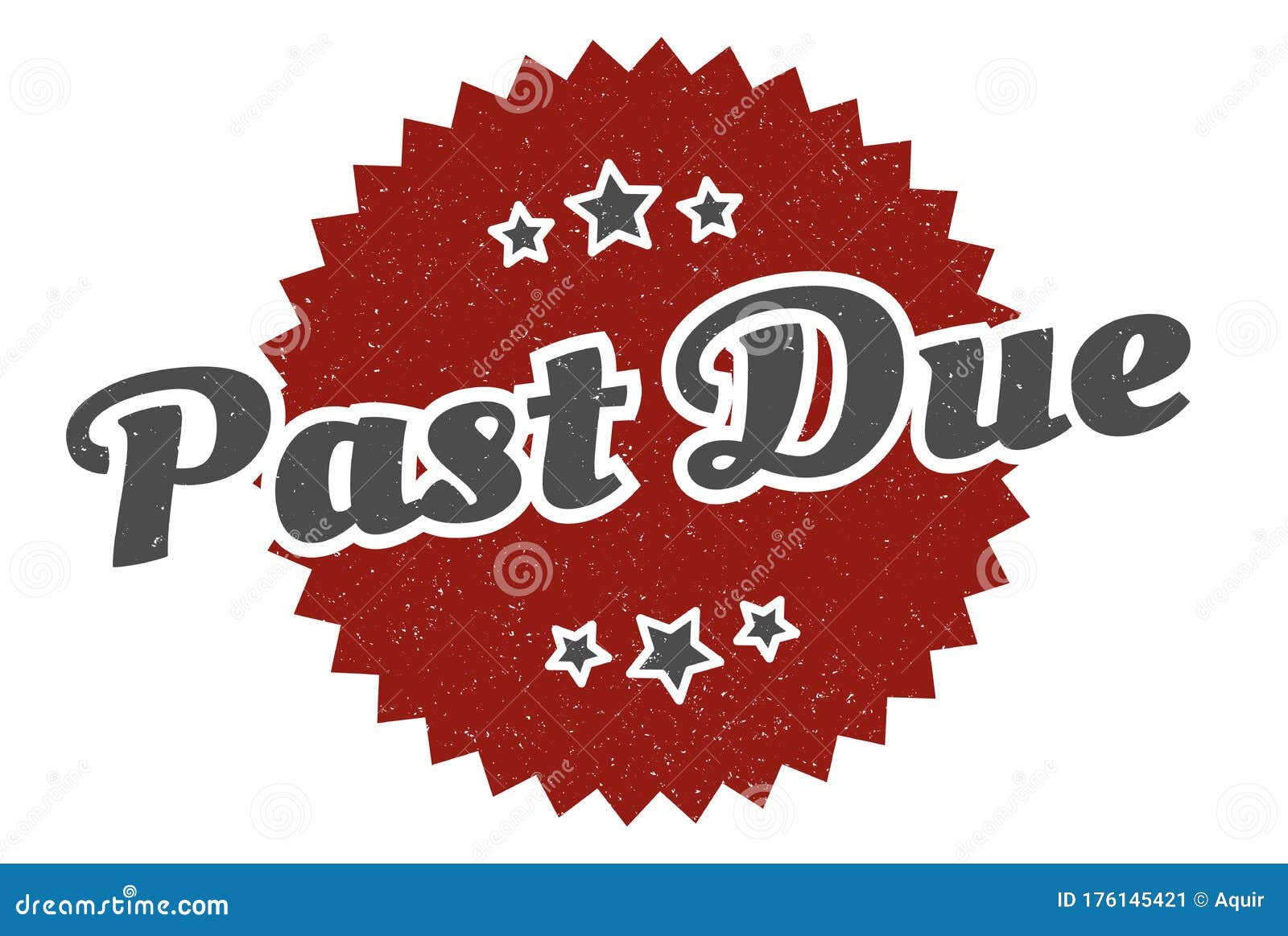 Past Due Sign. Past Due Vintage Retro Label Stock Vector - Illustration ...