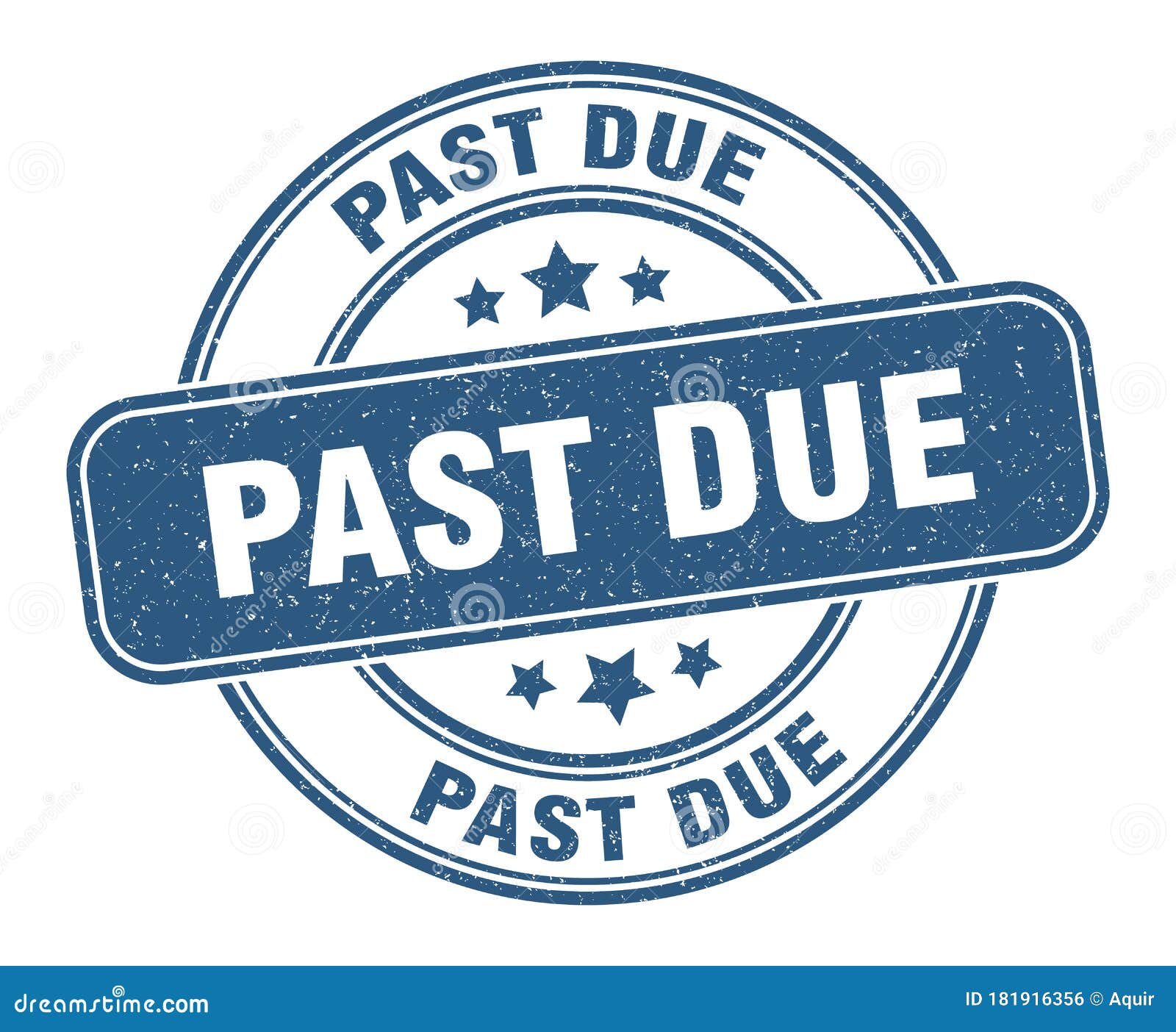 Past Due Stamp. Past Due Round Grunge Sign Stock Vector - Illustration ...