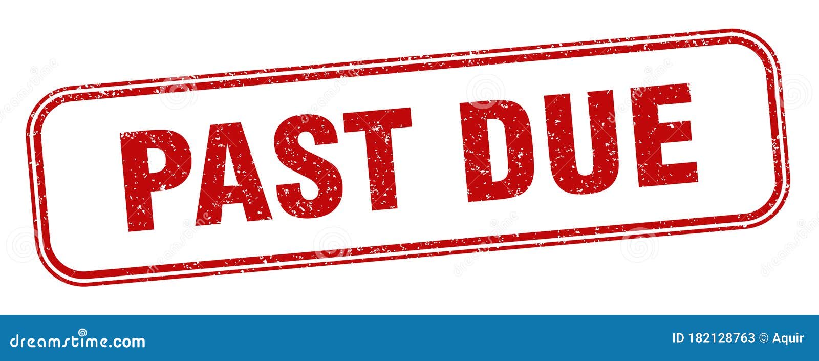 Past Due Stamp. Past Due Square Grunge Sign Stock Vector - Illustration ...