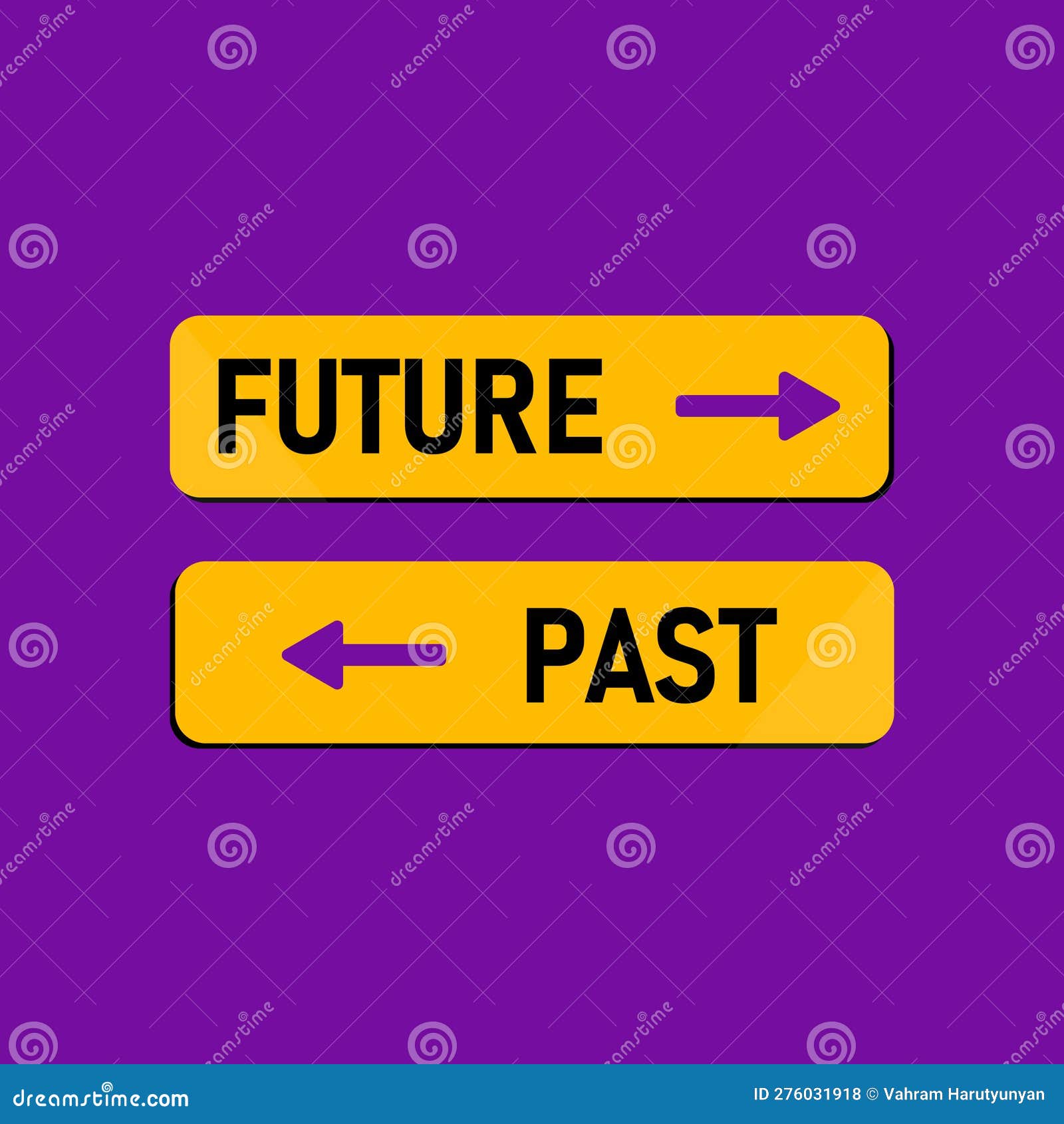 Past and Future Arrows Icon Vector Stock Vector - Illustration of ...