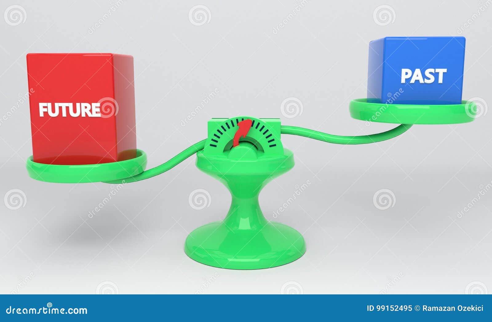 Past and Future Concept, 3d Stock Illustration - Illustration of design ...