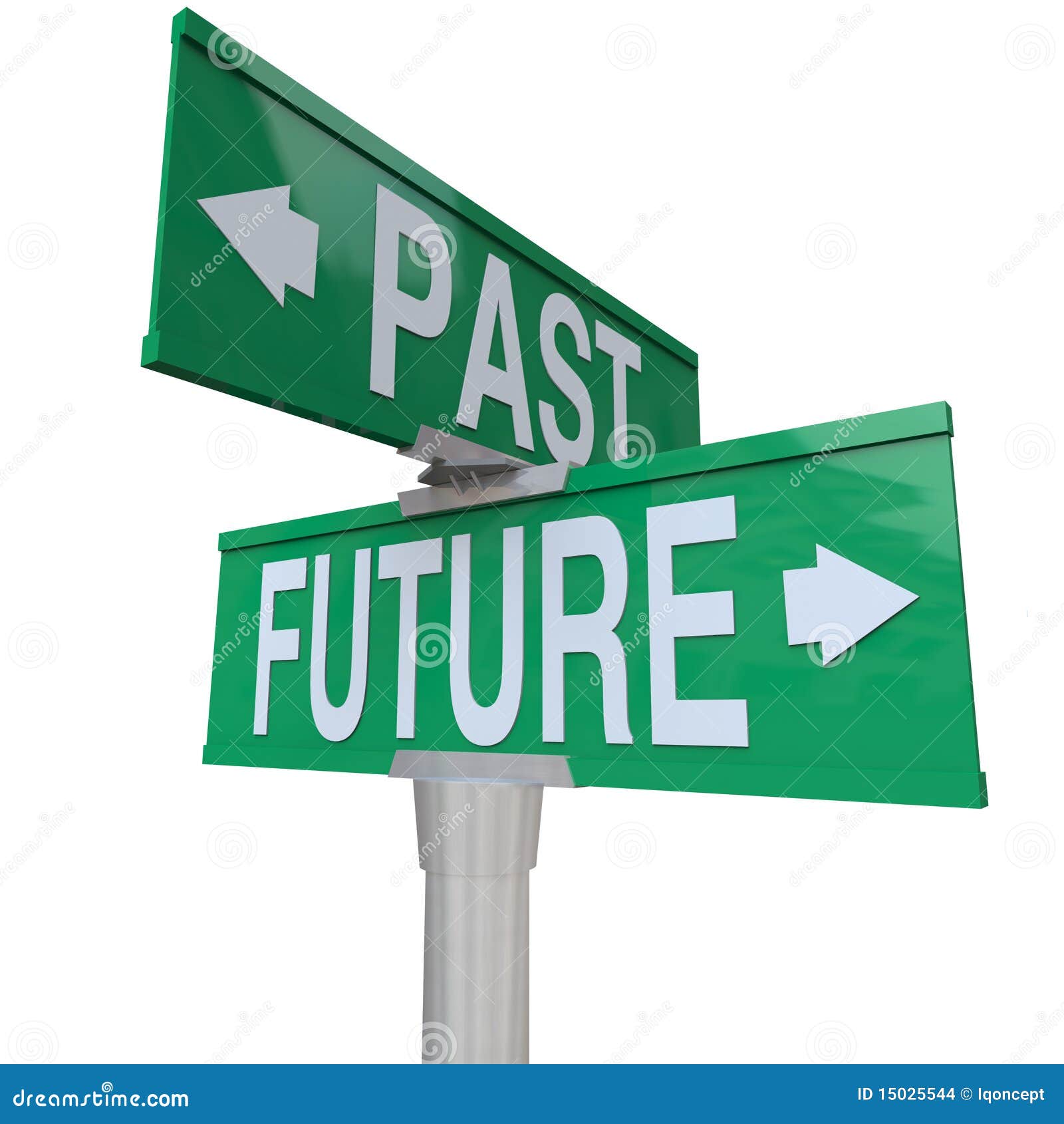 Past And Future As Different Choices In Life - Pictured As Words Past ...