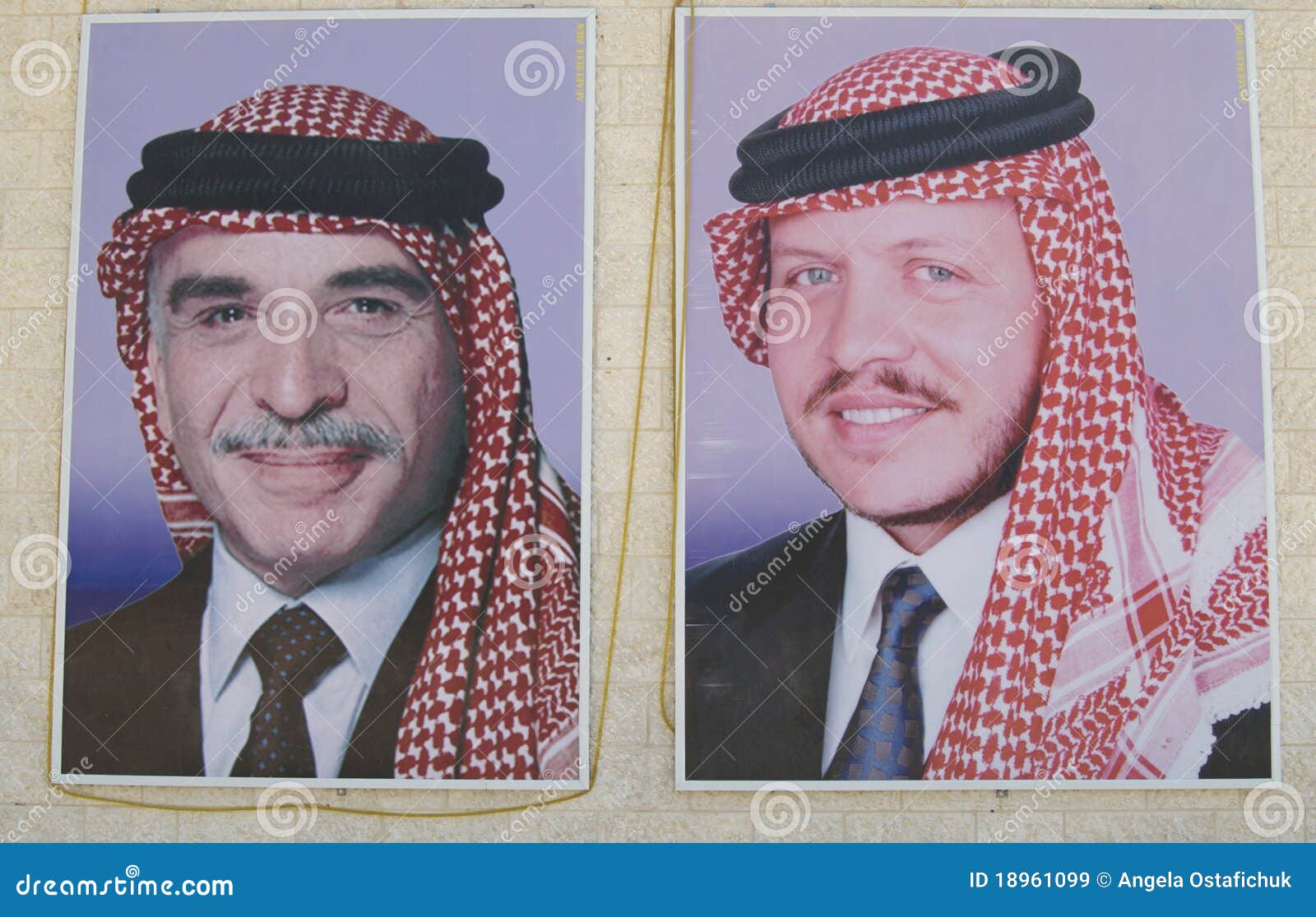 Past and Present Jordanian Kings Editorial Stock Image - Image of ...