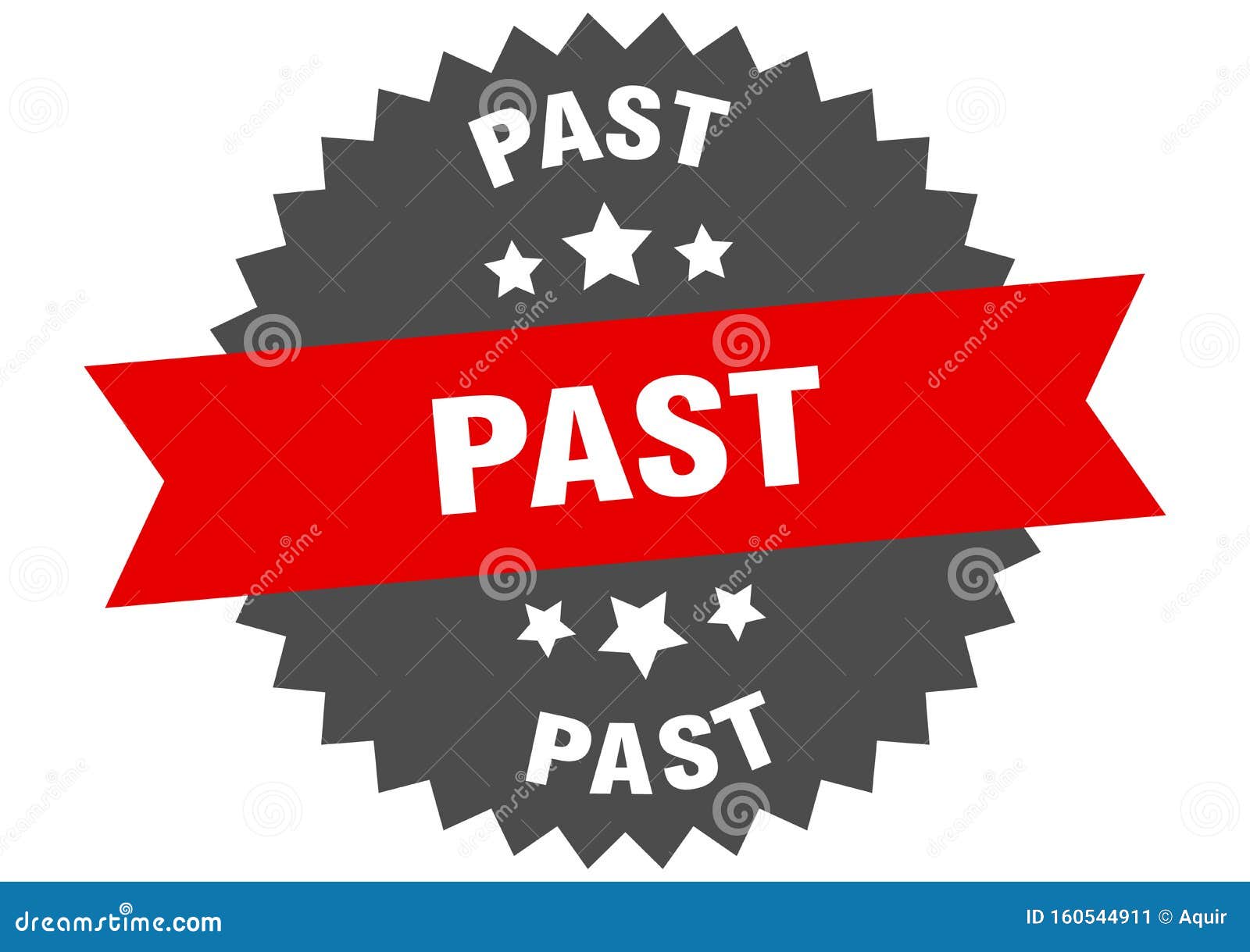 Past stock vector. Illustration of isolated, vector - 160544911