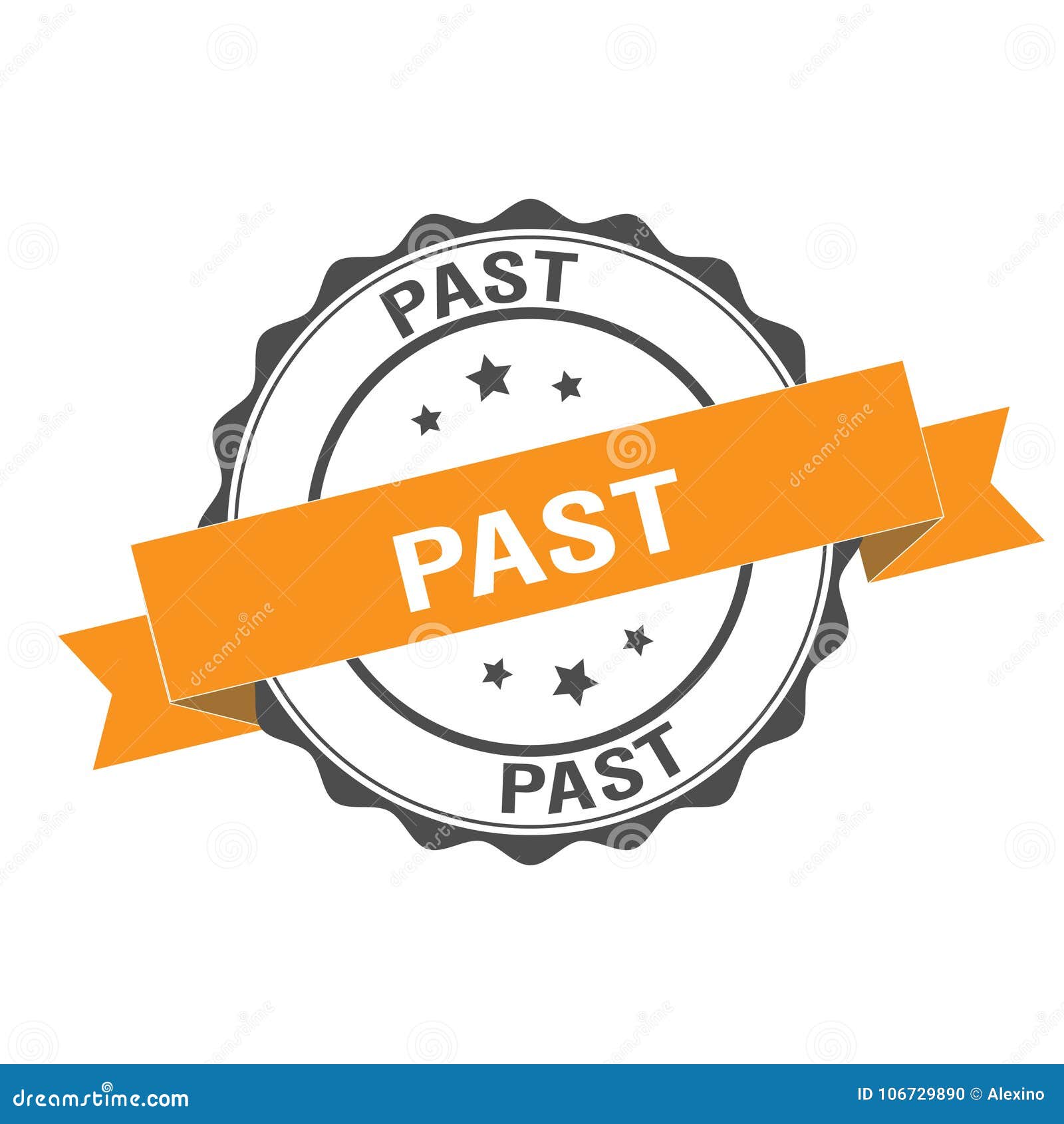 Past stamp illustration stock vector. Illustration of sign - 106729890