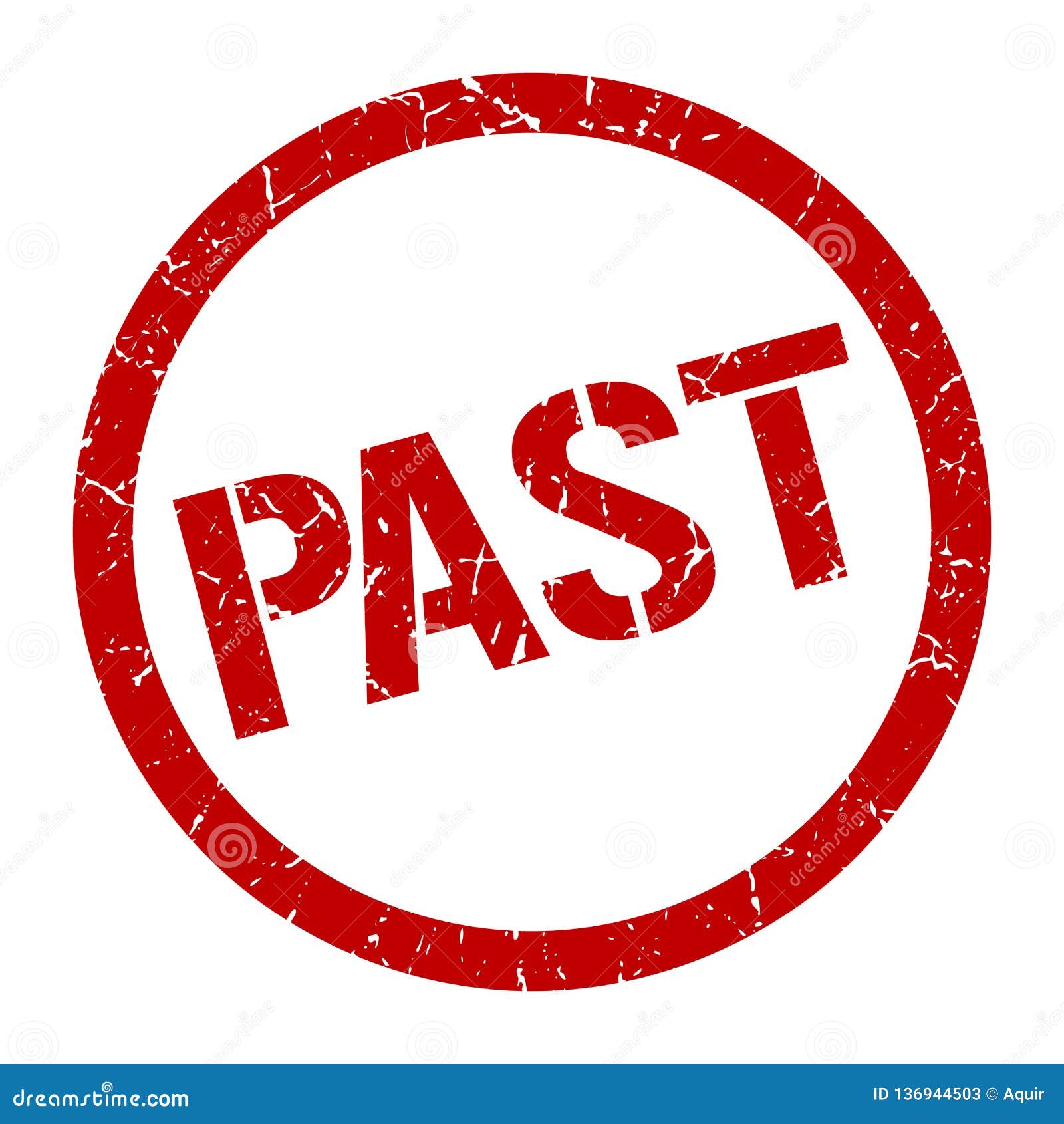 Past stamp stock vector. Illustration of scratched, sign - 136944503