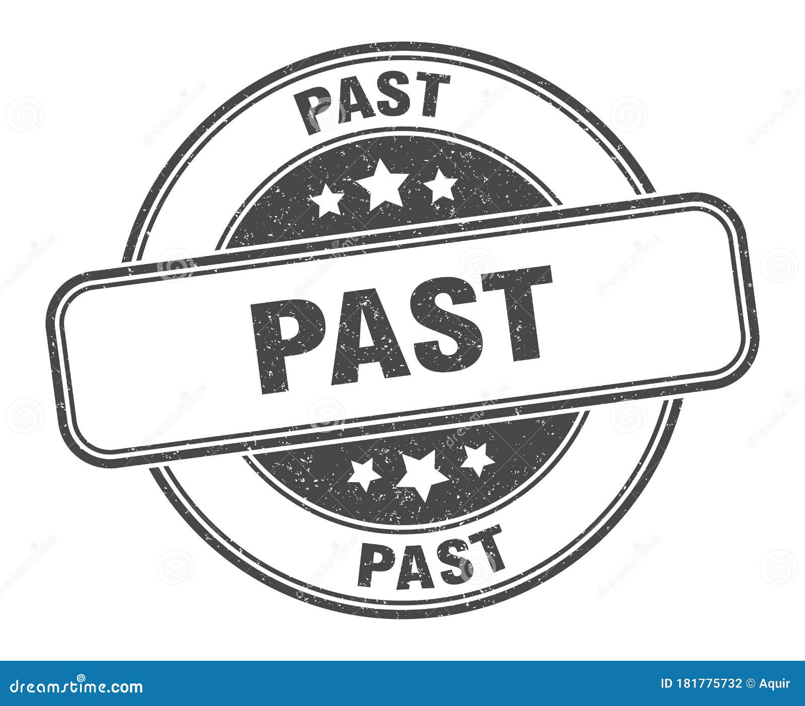 Past Stamp. Past Round Grunge Sign Stock Vector - Illustration of ...