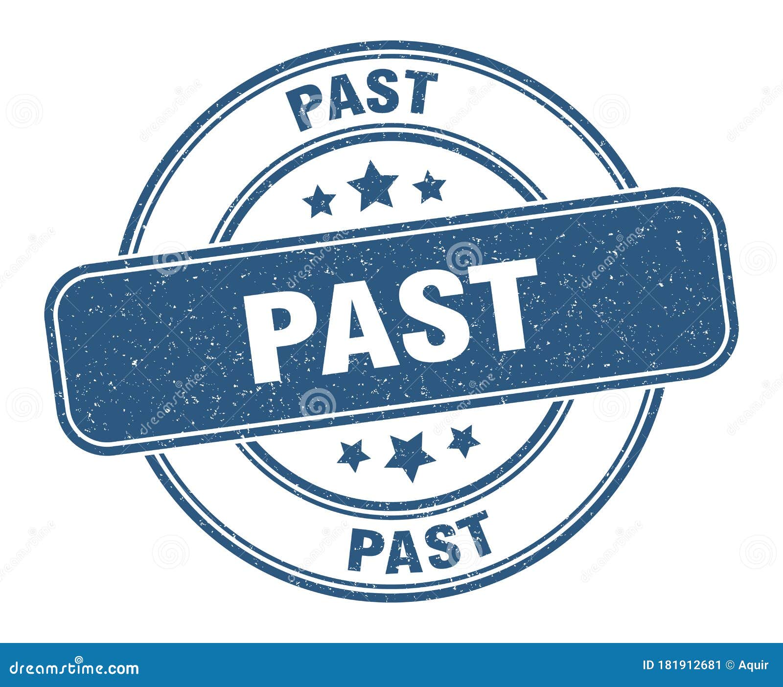 Past Stamp. Past Round Grunge Sign Stock Vector - Illustration of ...