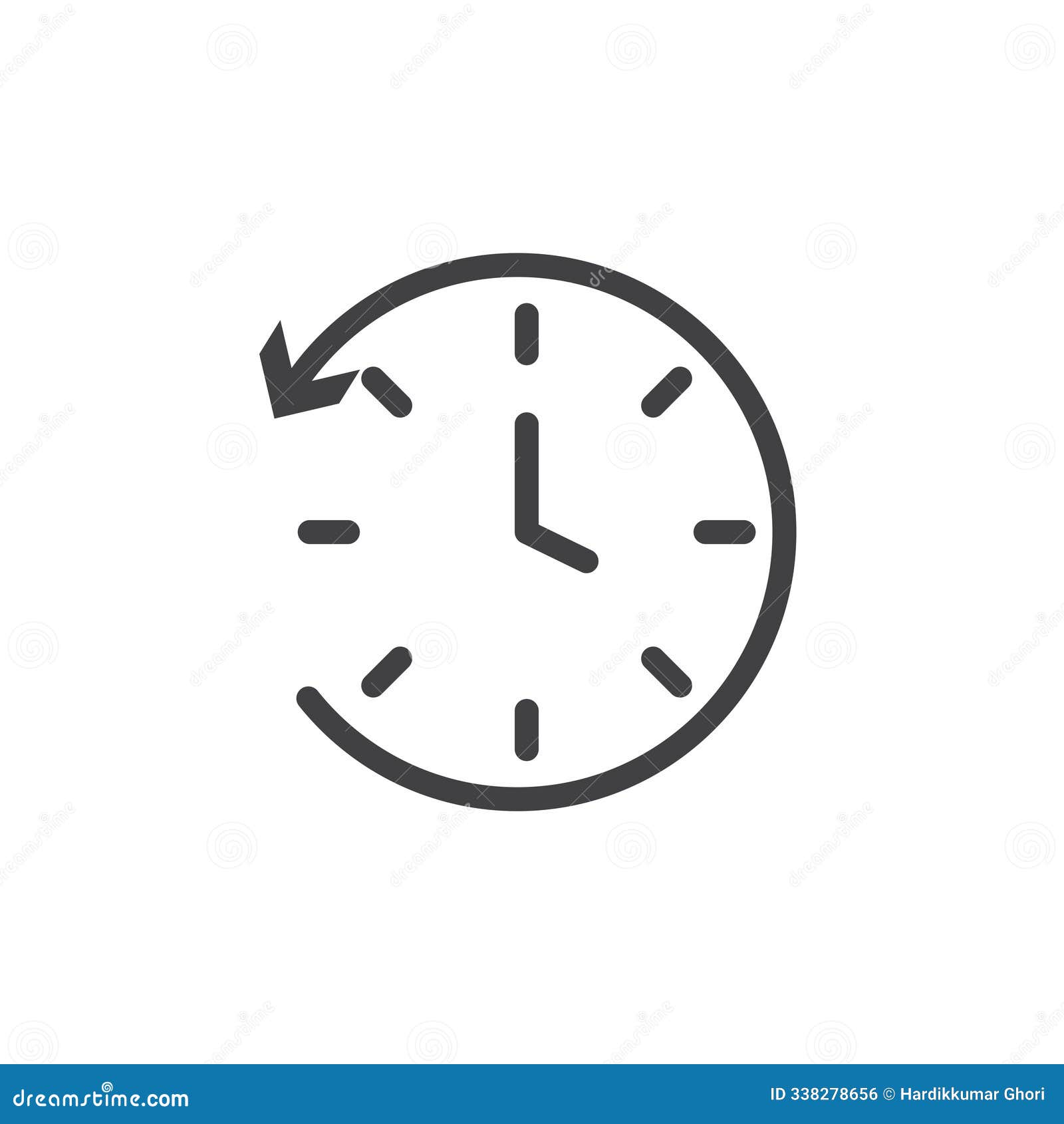 Past Time Icon Set. Recent Browser History Vector Symbol. Past Days ...