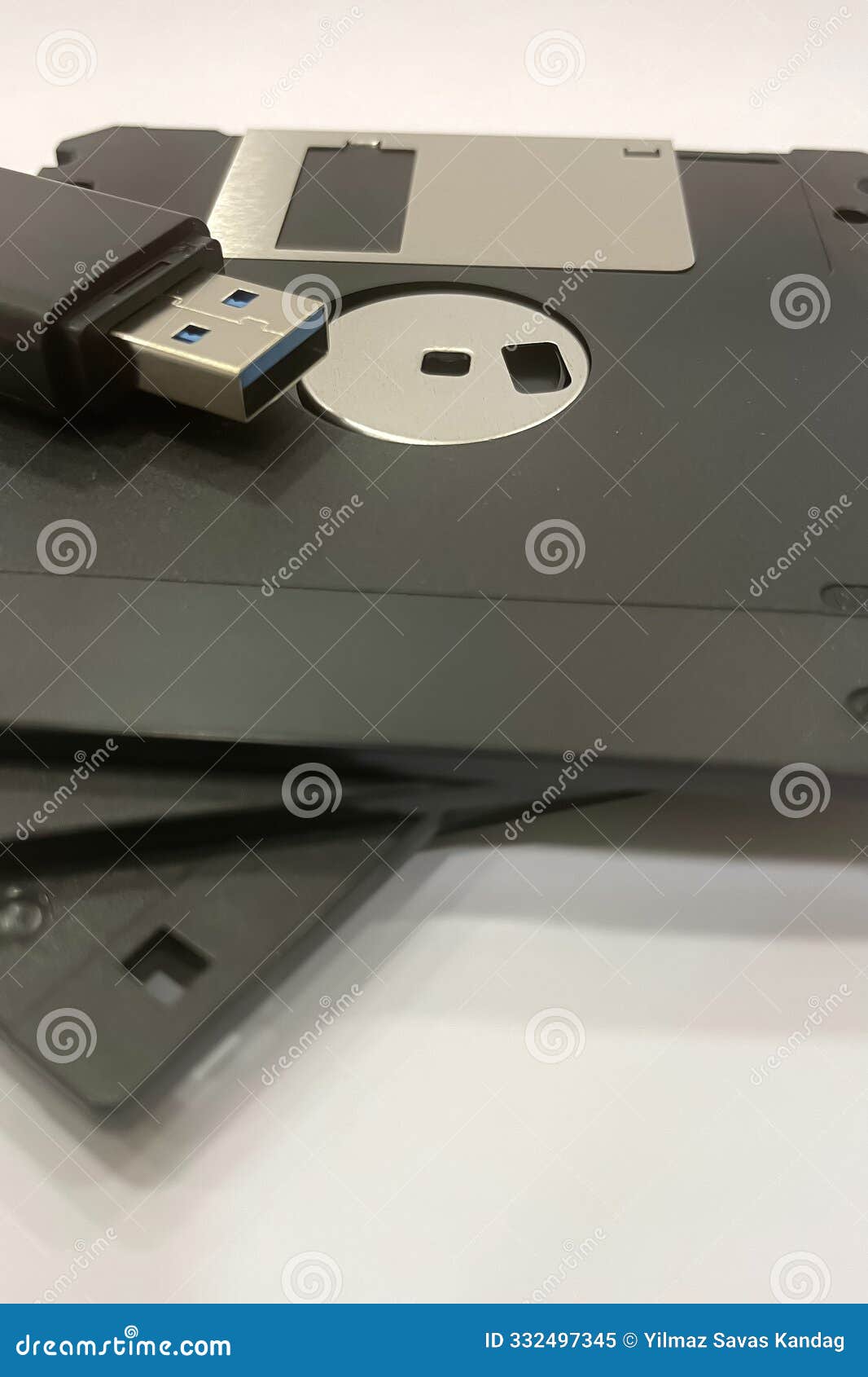 From Past To Present. the Evolution of Data Storage Stock Image - Image ...