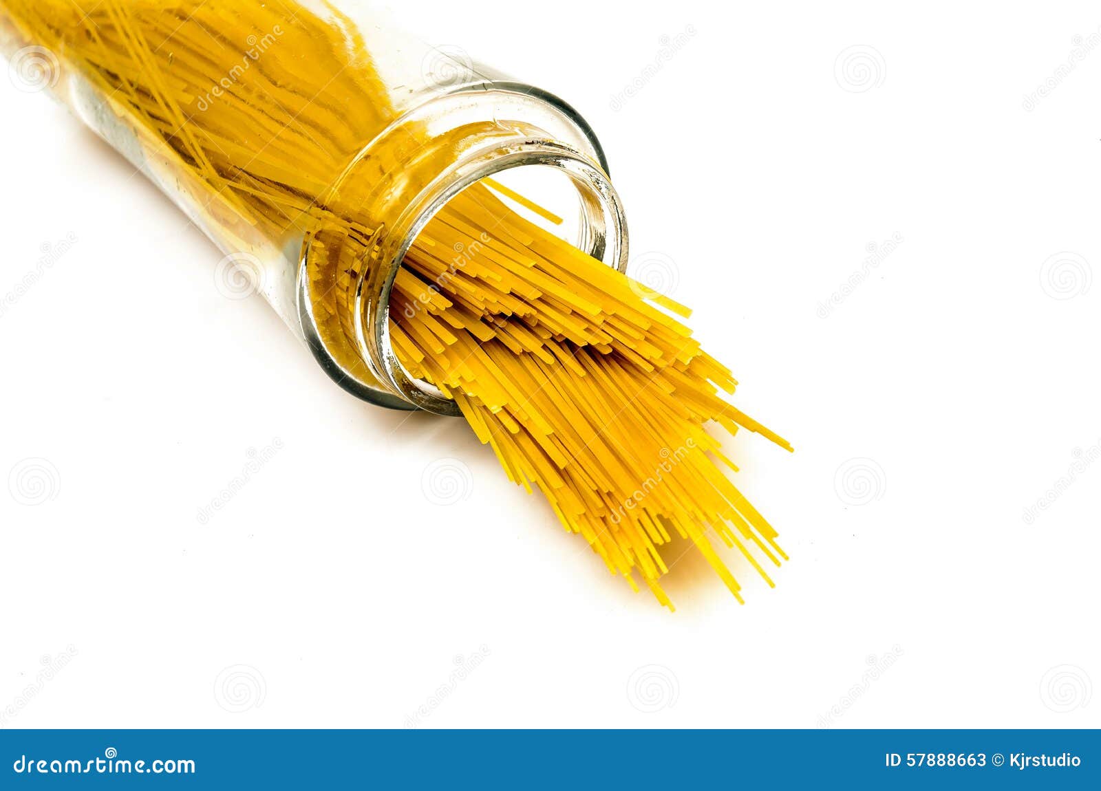 Pasta Abstract Glass Jar Spilling Speghetti Stock Image - Image of ...