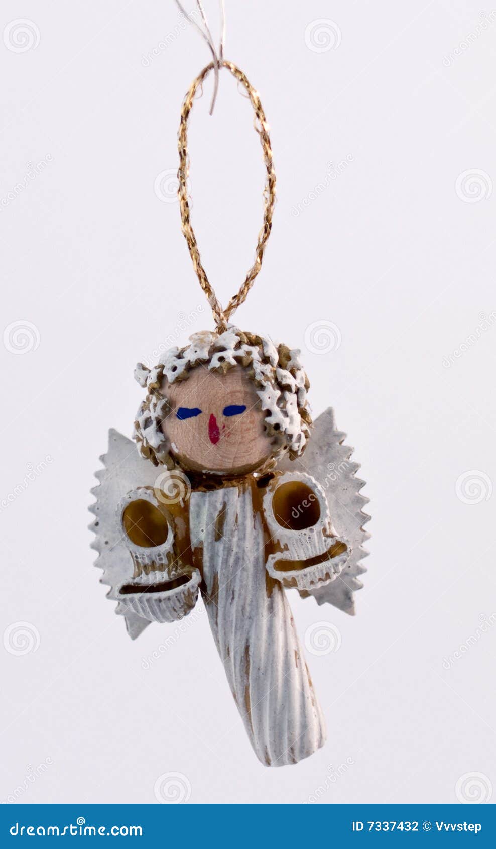 Pasta angel decoration stock photo. Image of isolated - 7337432