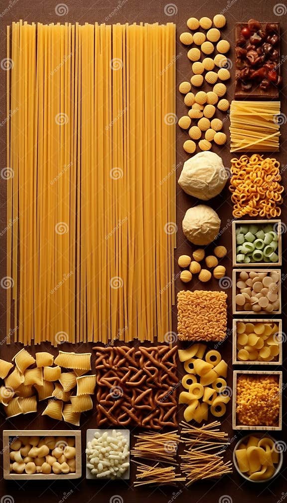 Pasta Assorted Set of Different Types of Paste 1690449488749 6 Stock ...