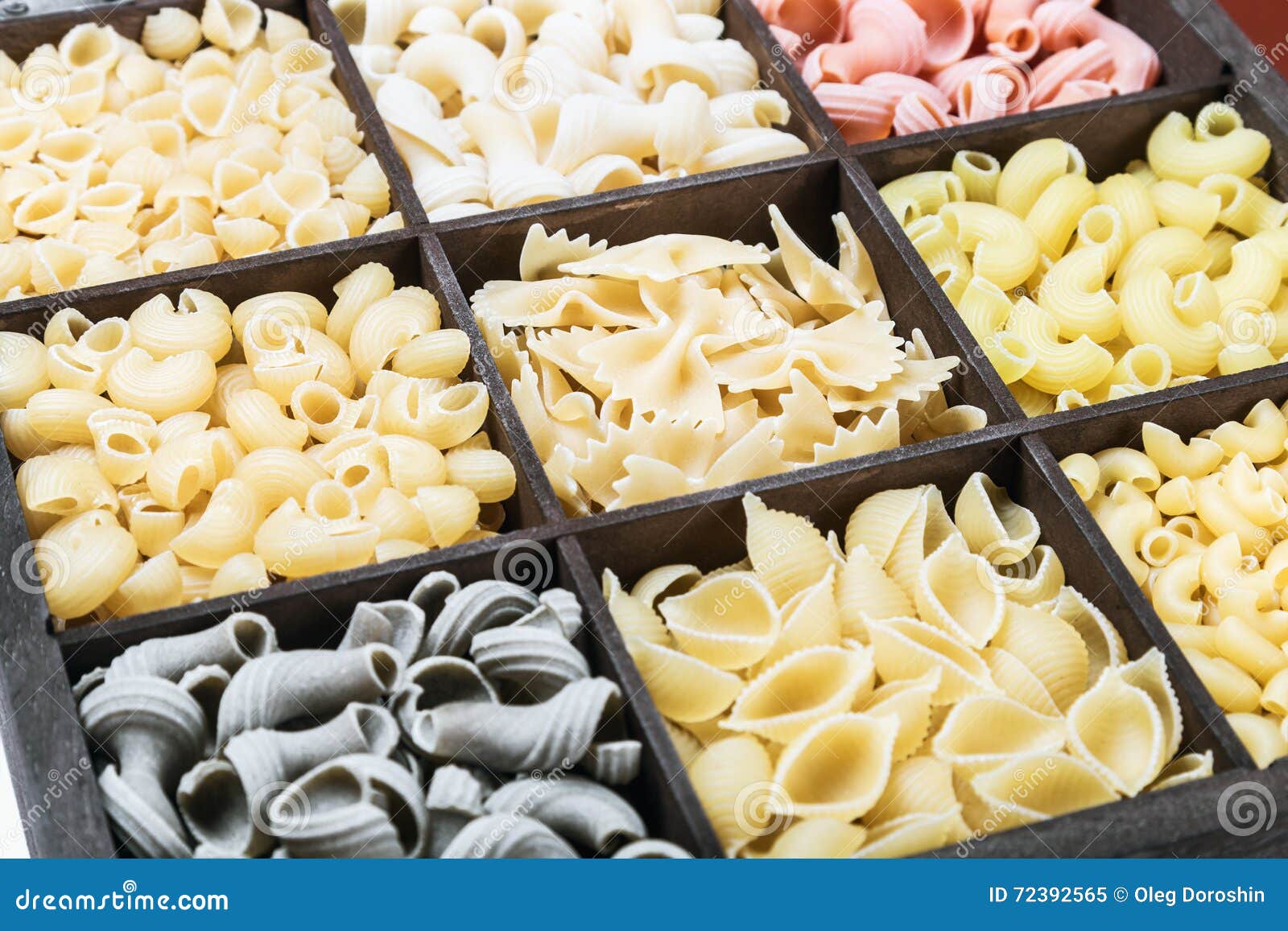 Pasta Assortment of Different Colors Stock Image - Image of italian ...