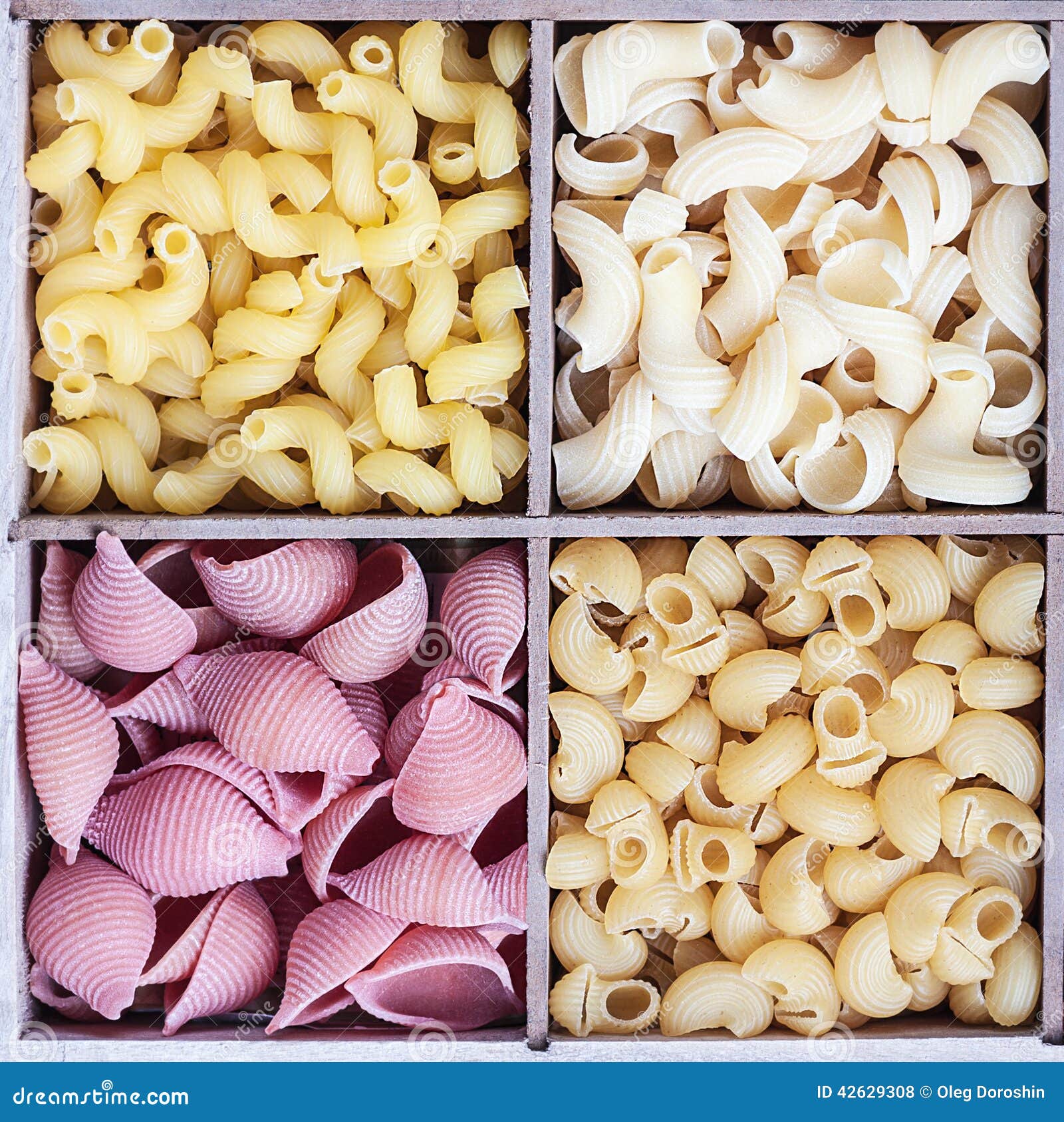 Pasta Assortment of Different Stock Photo - Image of spiral, macaroni ...