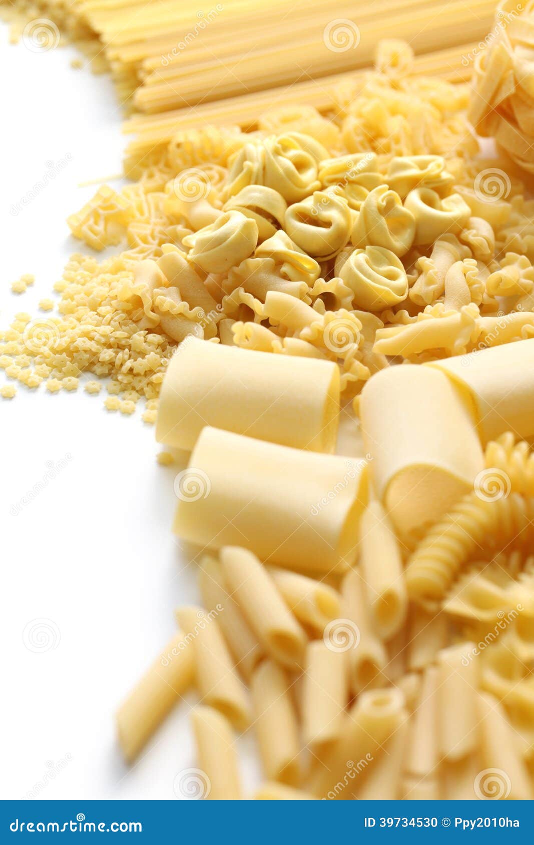 Pasta assortment stock photo. Image of gigli, concept - 39734530