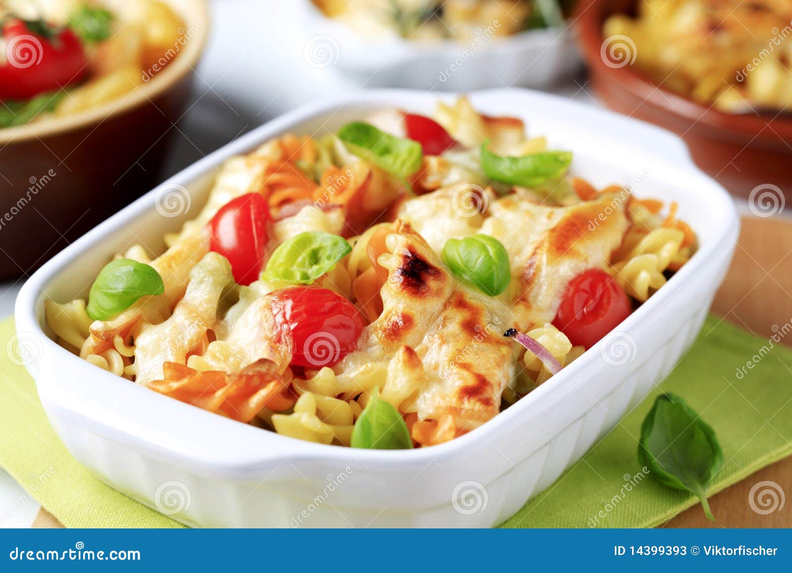 Pasta au gratin stock image. Image of tomatoes, gastronomy - 14399393