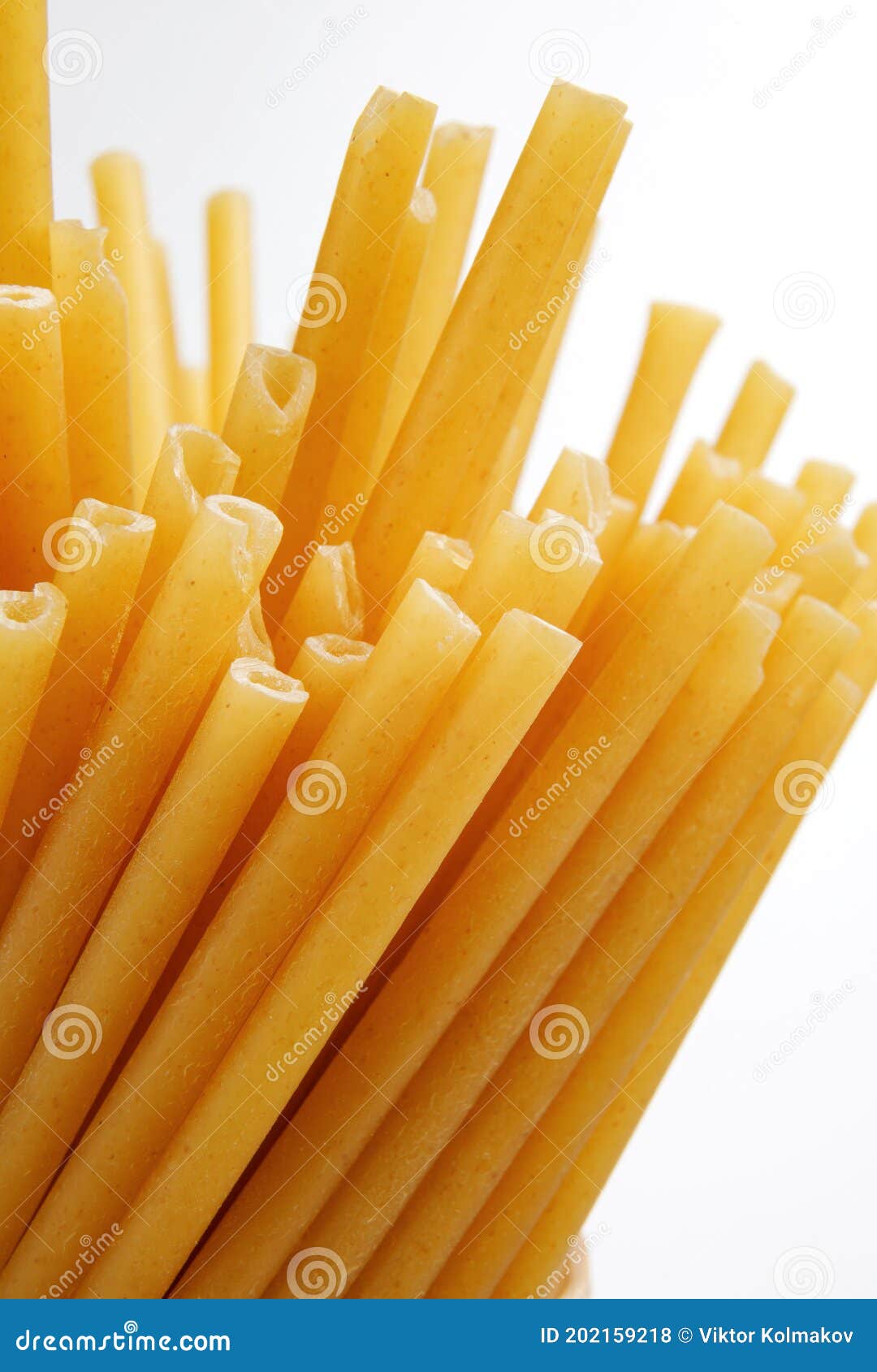 Pasta Background. Long Pasta in the Form of Tubes Stock Photo - Image ...