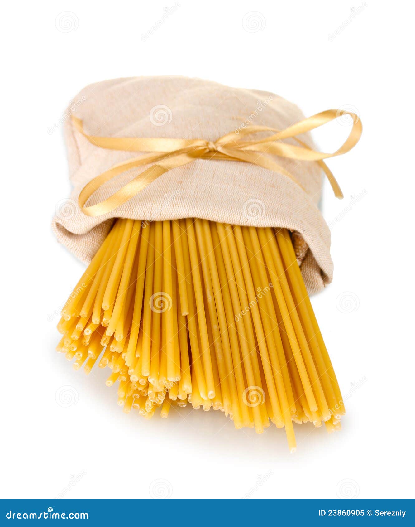Pasta in a bag stock image. Image of close, bunch, golden - 23860905