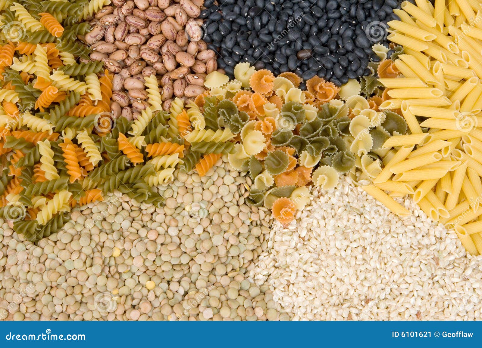 Pasta_Beans_Rice_Pattern2 stock image. Image of pasta - 6101621