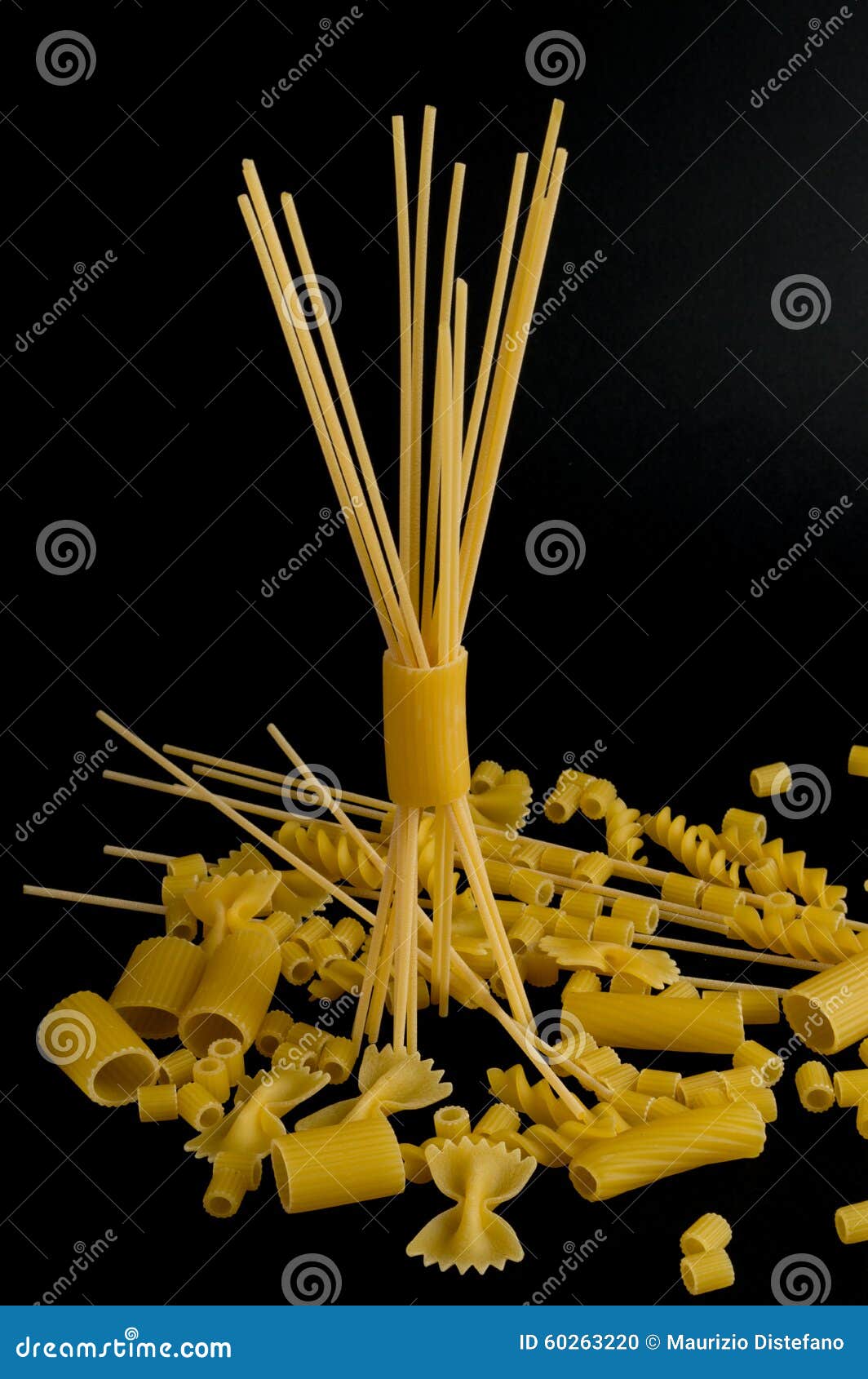 Pasta stock photo. Image of black, background, life, pasta - 60263220