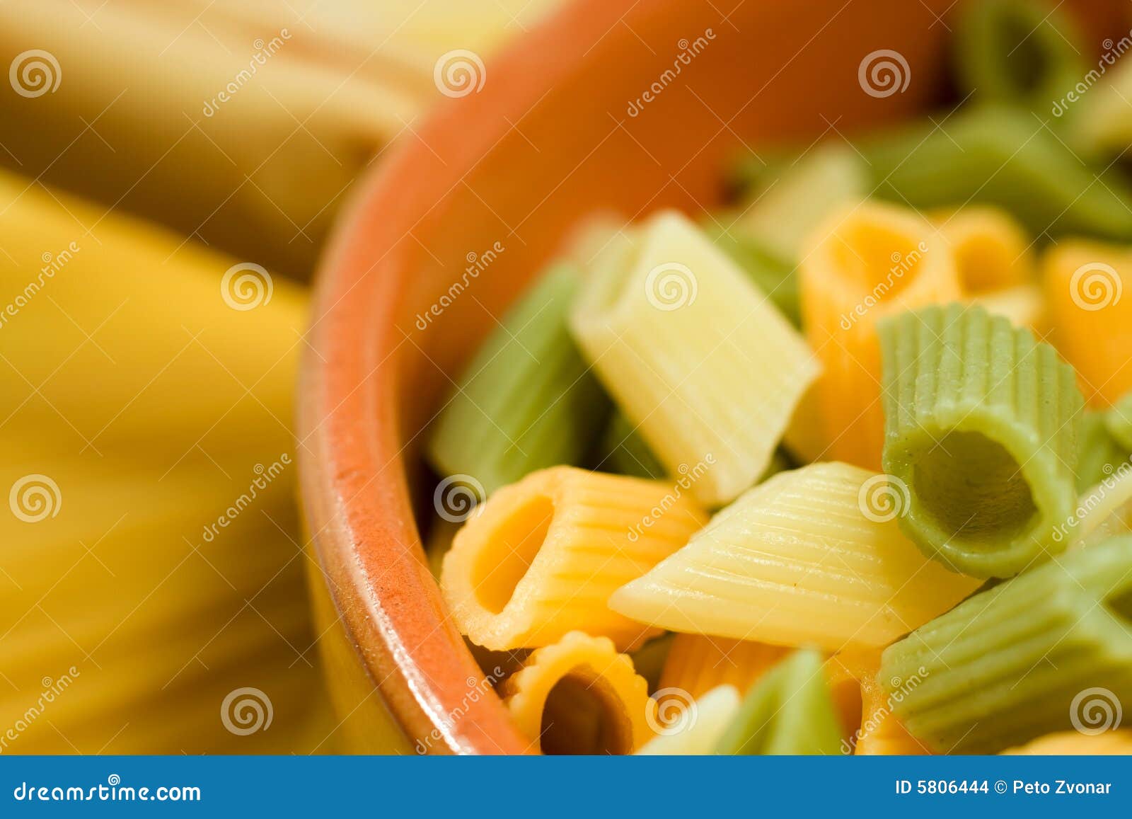 Pasta in bowl stock photo. Image of healthy, organic, ingredient - 5806444