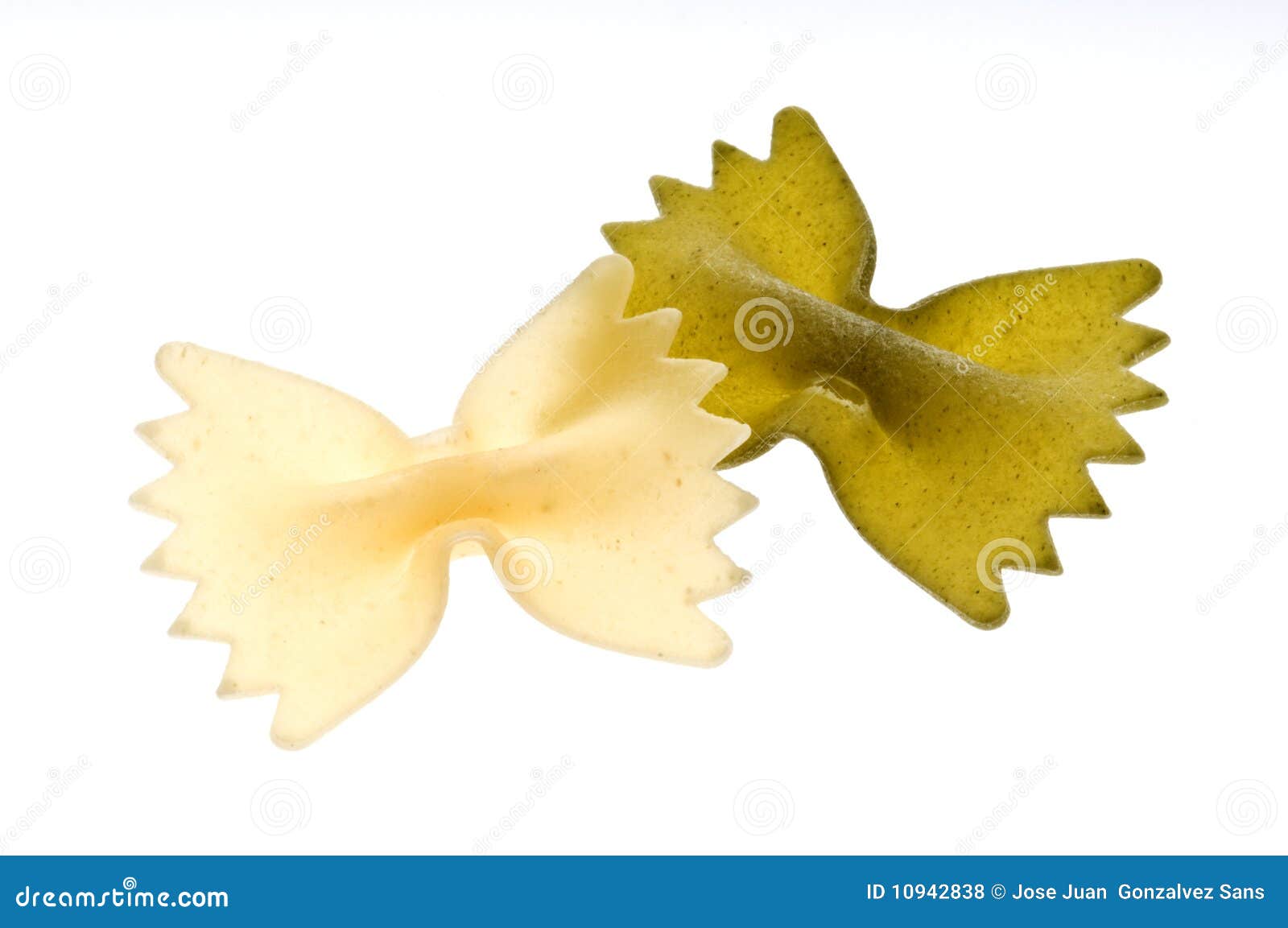 Pasta bows stock photo. Image of ingredients, green, uncooked - 10942838