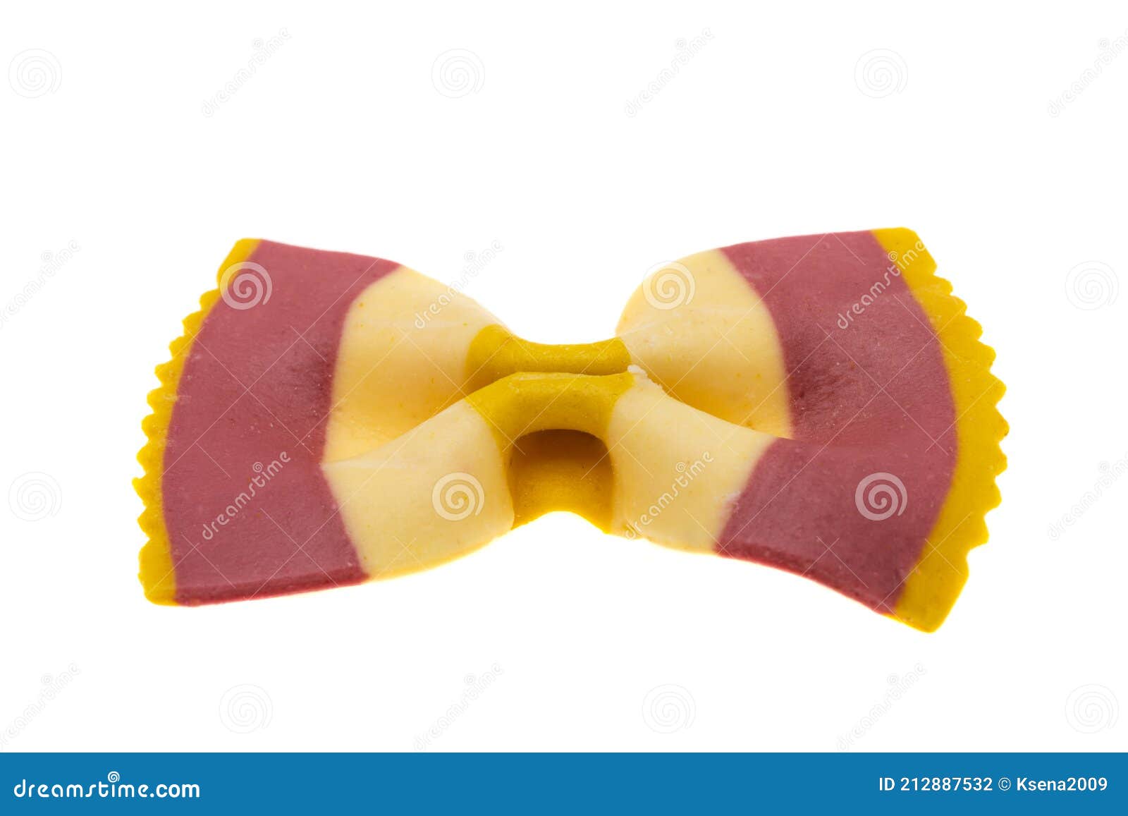 Pasta Bows Colored Isolated Stock Photo - Image of wheat, traditional ...