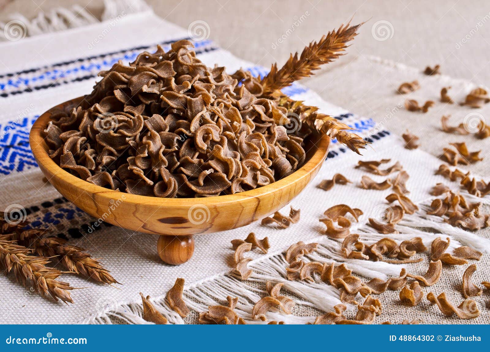 Pasta brown stock photo. Image of breakfast, cuisine - 48864302