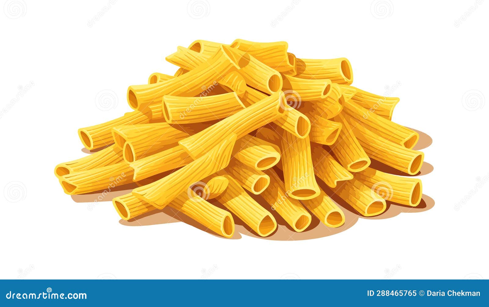 Pasta Cartoon Alphabet. Font From Letters In The Form Of Macaroni ...