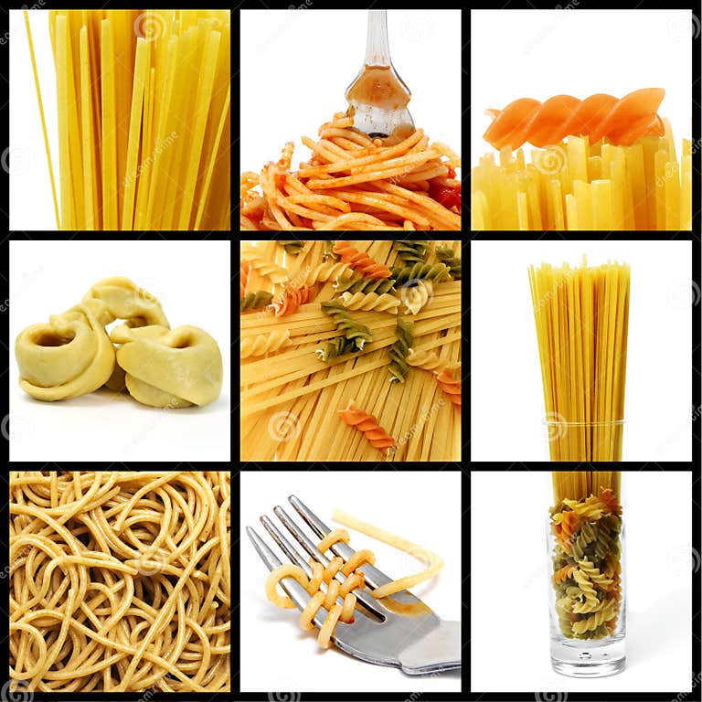 Pasta collage stock image. Image of macro, healthy, food - 14484073