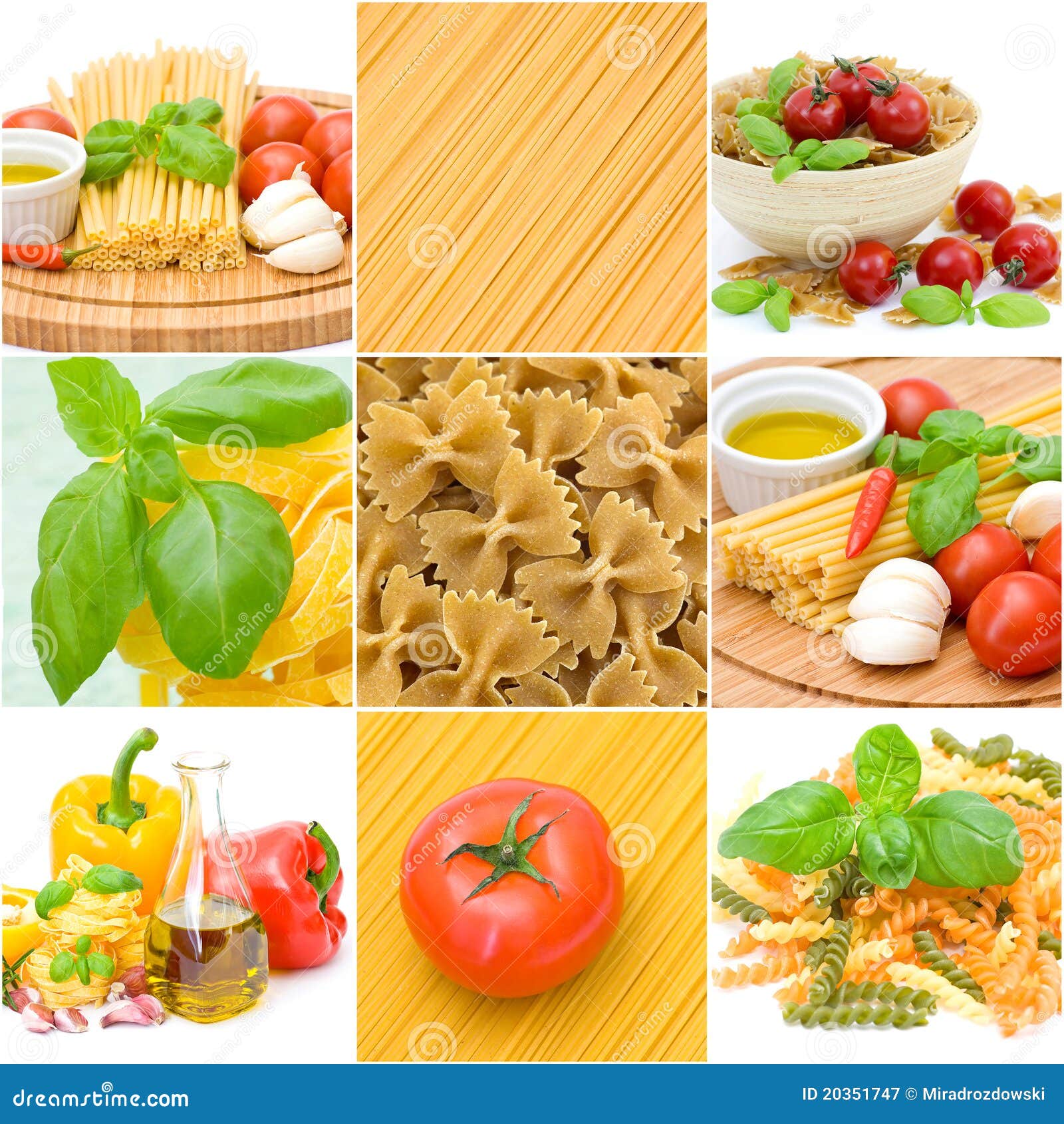 Pasta collage stock image. Image of cuisine, dinner, fork - 20351747