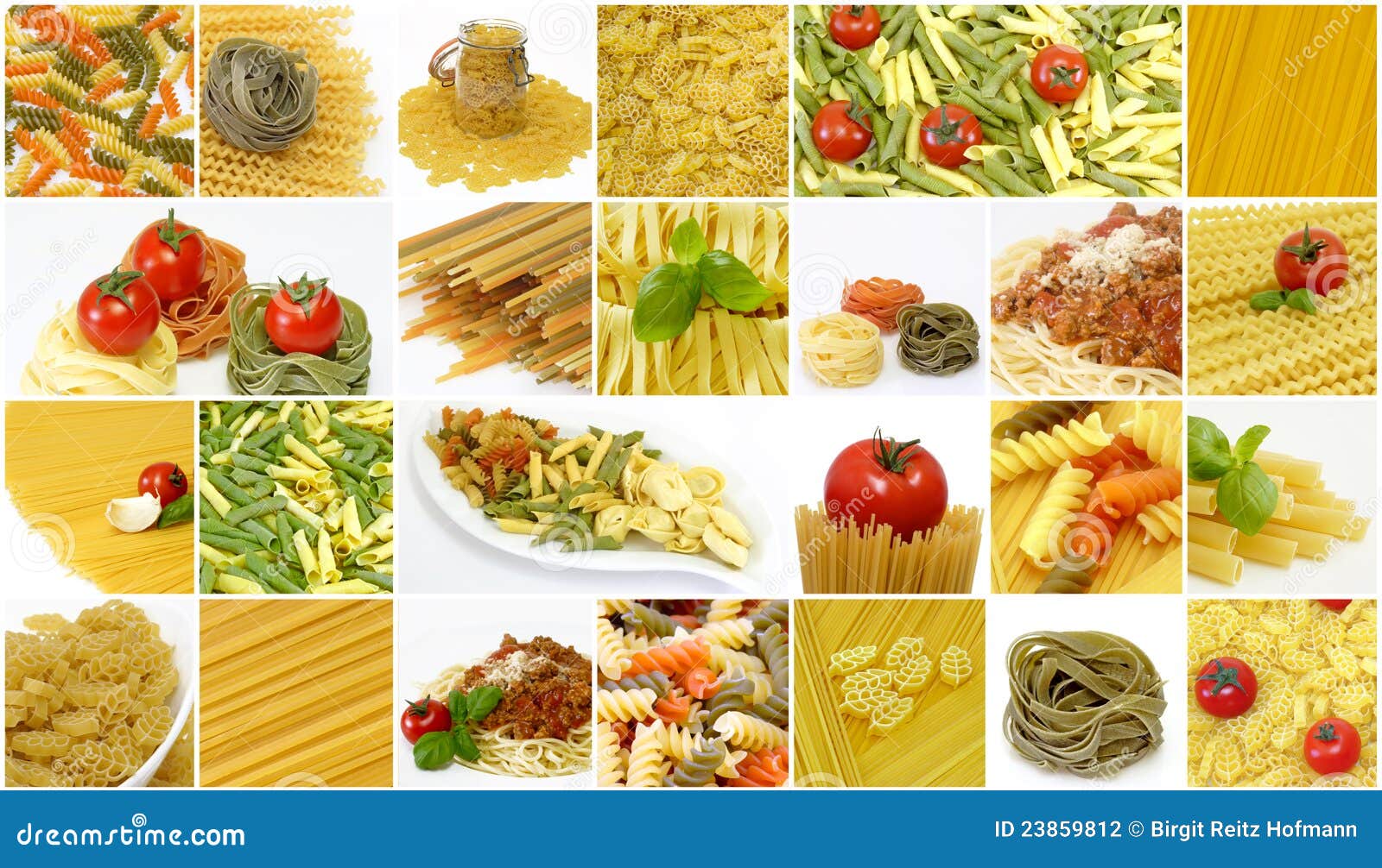 Pasta Collage stock photo. Image of poster, collage, closeup - 23859812