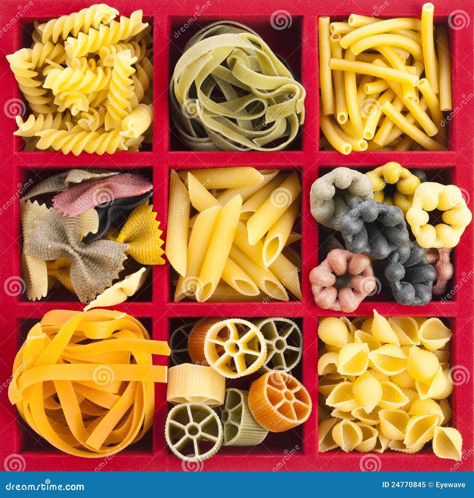 Pasta Collection stock image. Image of fusilli, ruote - 24770845