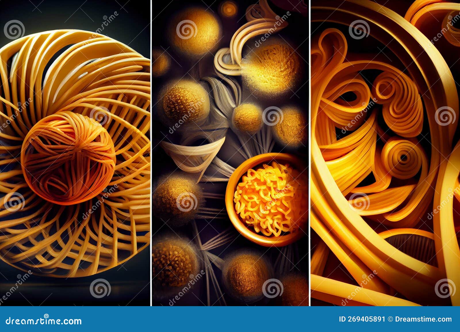 Pasta Collection, Big Collage. Stock Image - Image of nutrition ...