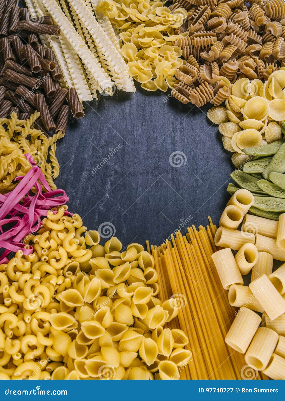 Pasta collection frame stock image. Image of dinner, frame - 97740727
