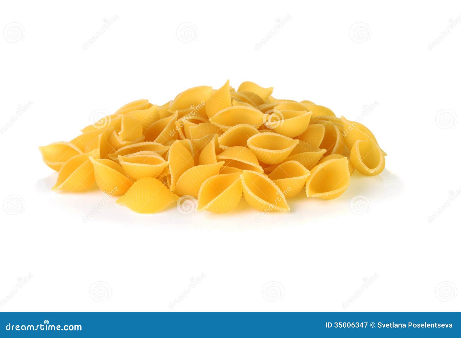 Pasta Conchiglie Rigate, Mix Of Colorful Uncooked Shells In The Form Of ...