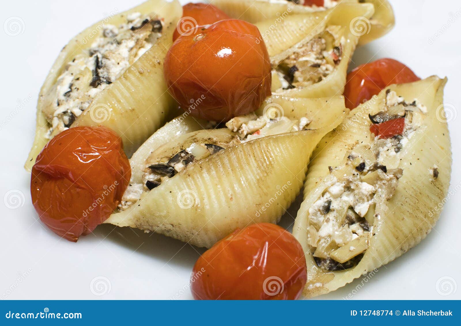 Pasta conchiglioni stock photo. Image of mediterranean - 12748774
