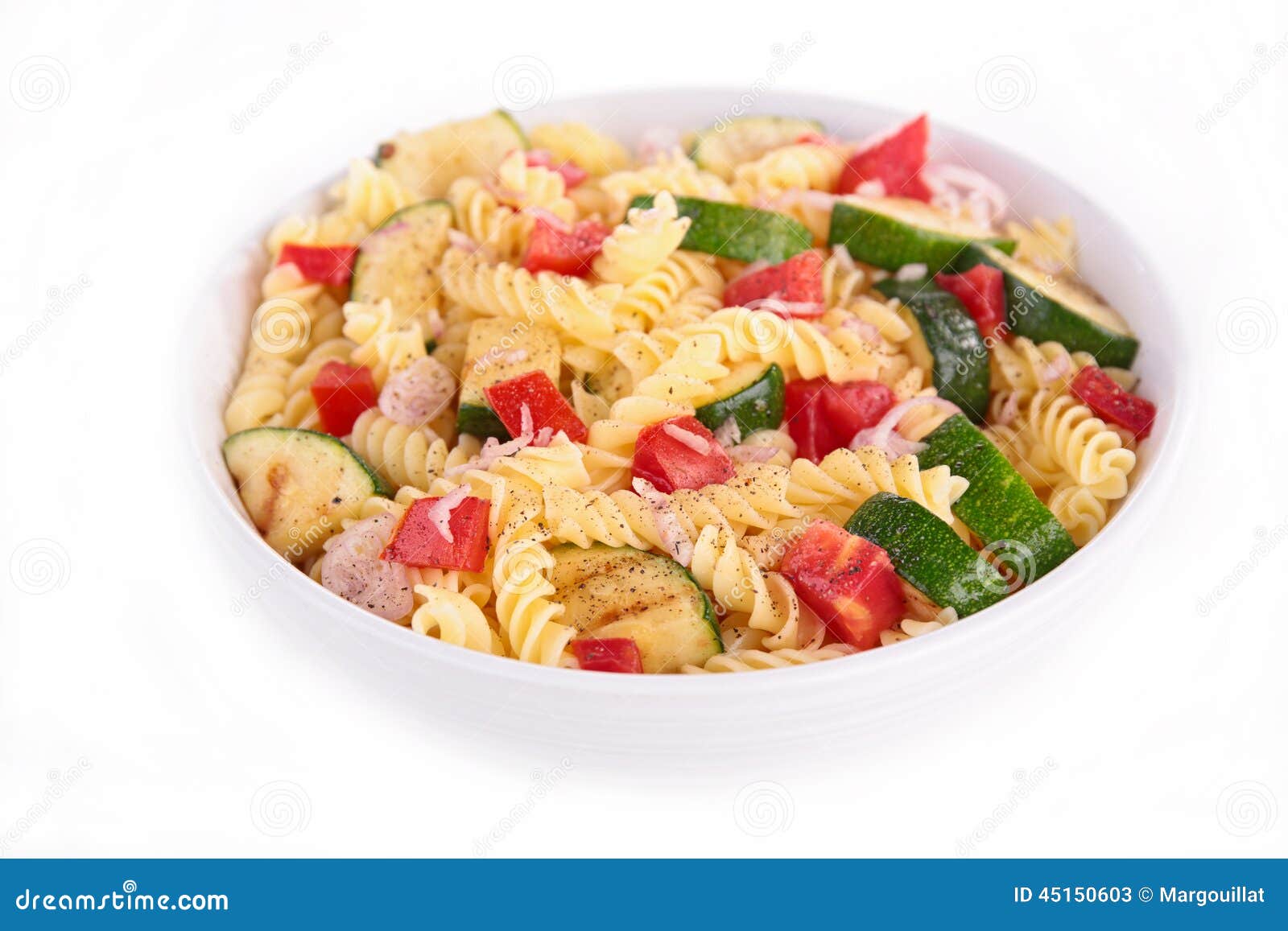 Pasta Cooked with Vegetables Stock Image - Image of isolated, dinner ...