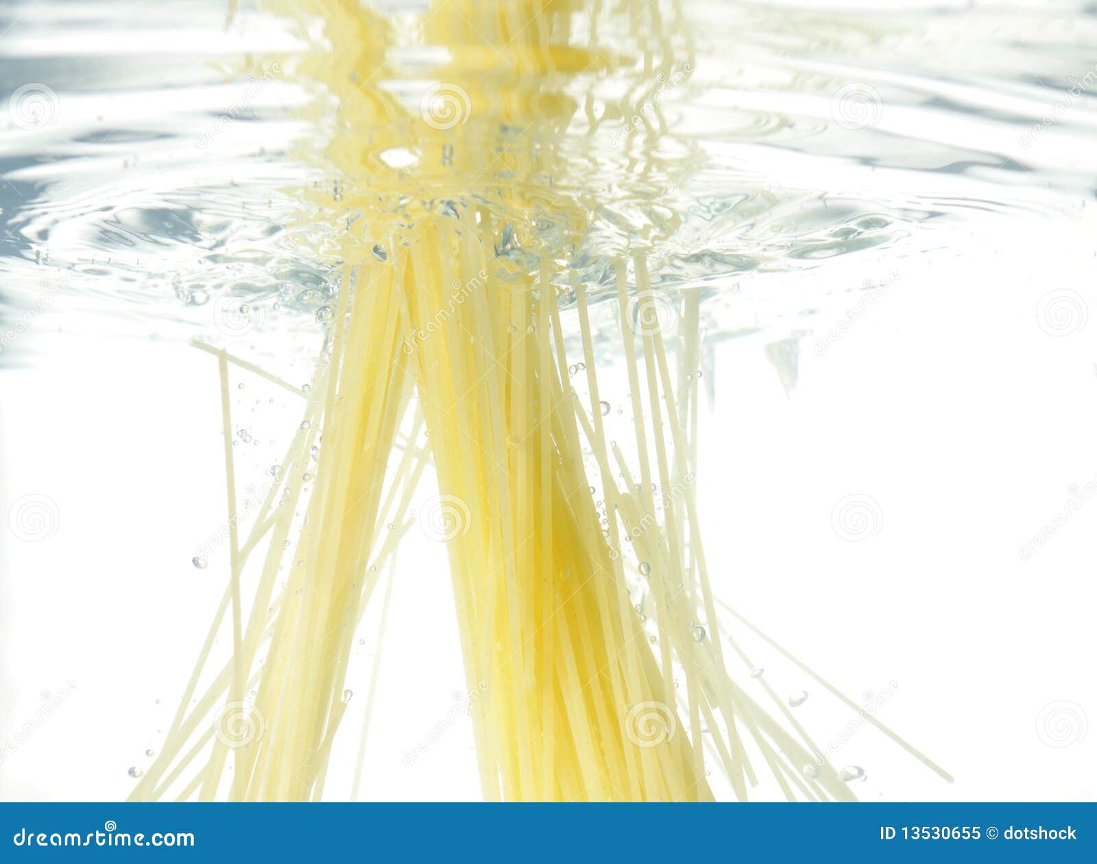 Pasta cooking in water stock image. Image of boiling - 13530655