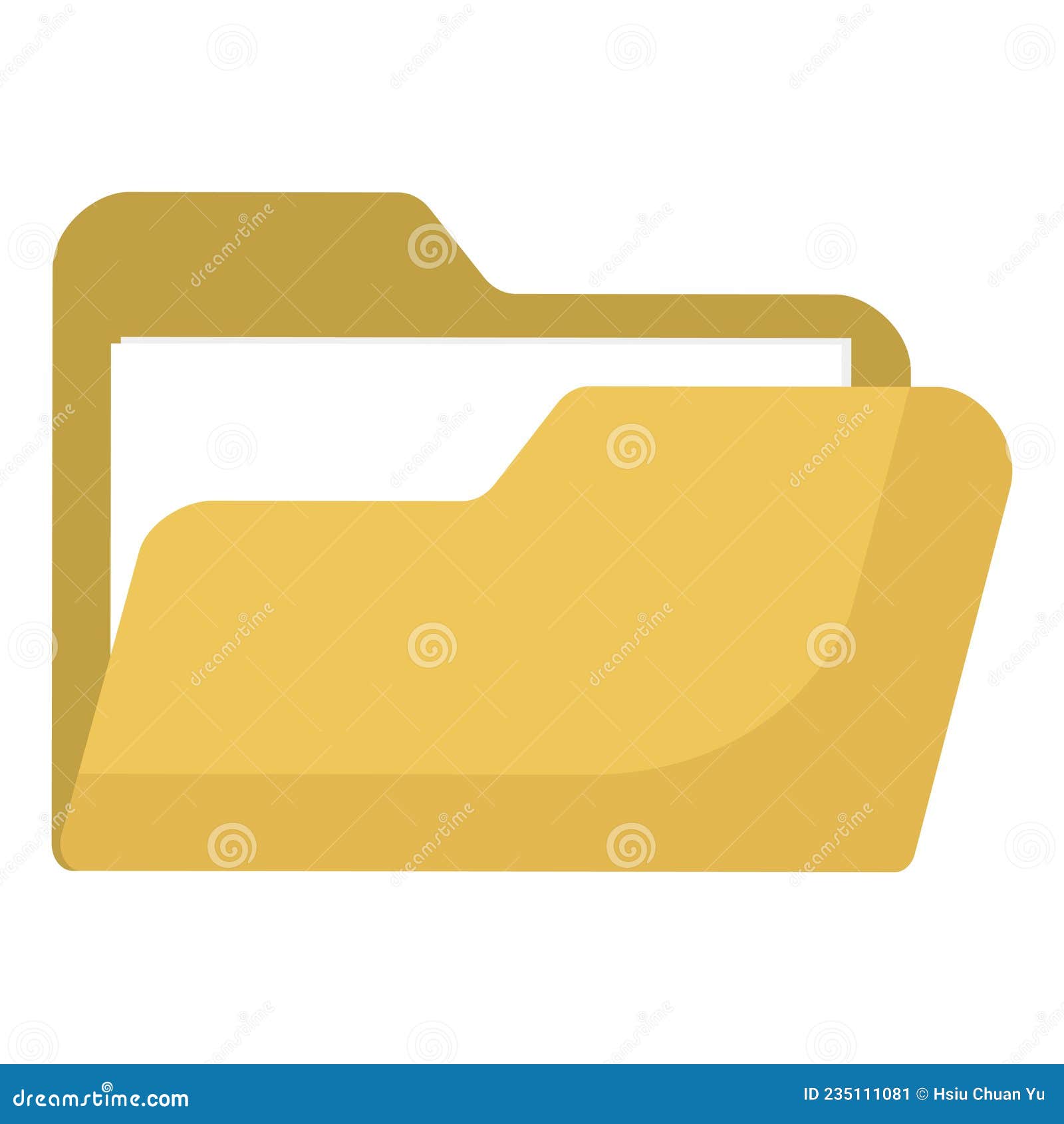 Pasta De Arquivo De Documento Ilustração do Vetor - Ilustração de ...